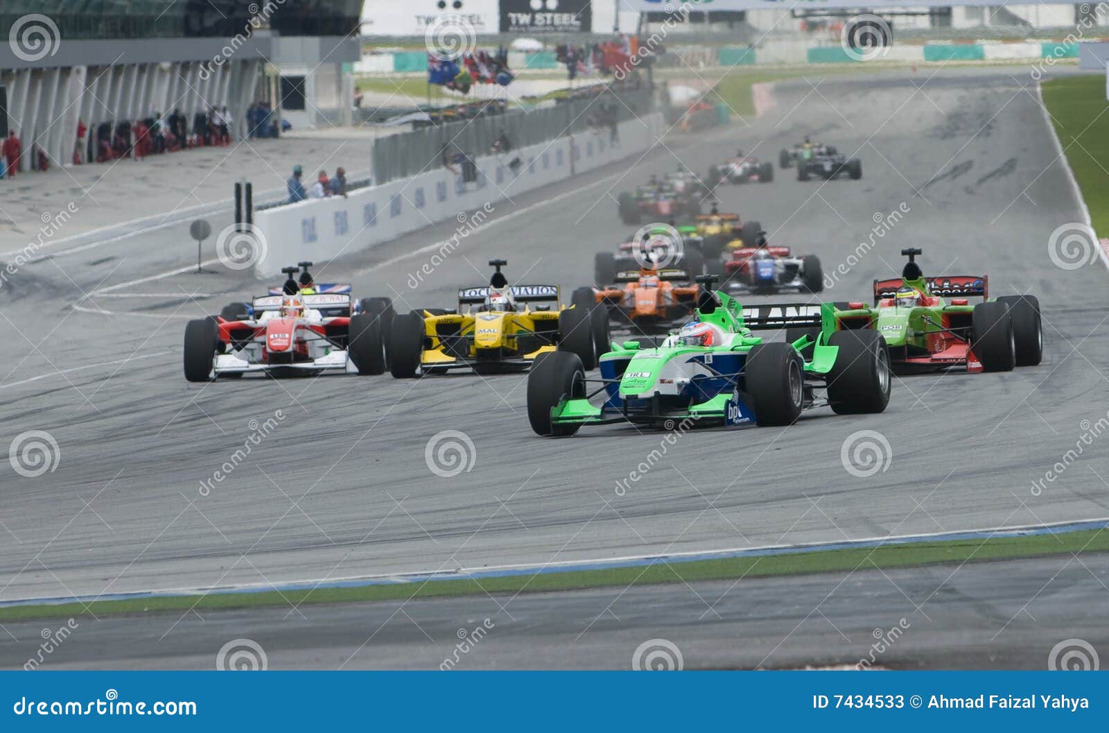 A1 Teams Racing at the Start of A1GP Race. Editorial Stock Photo ...