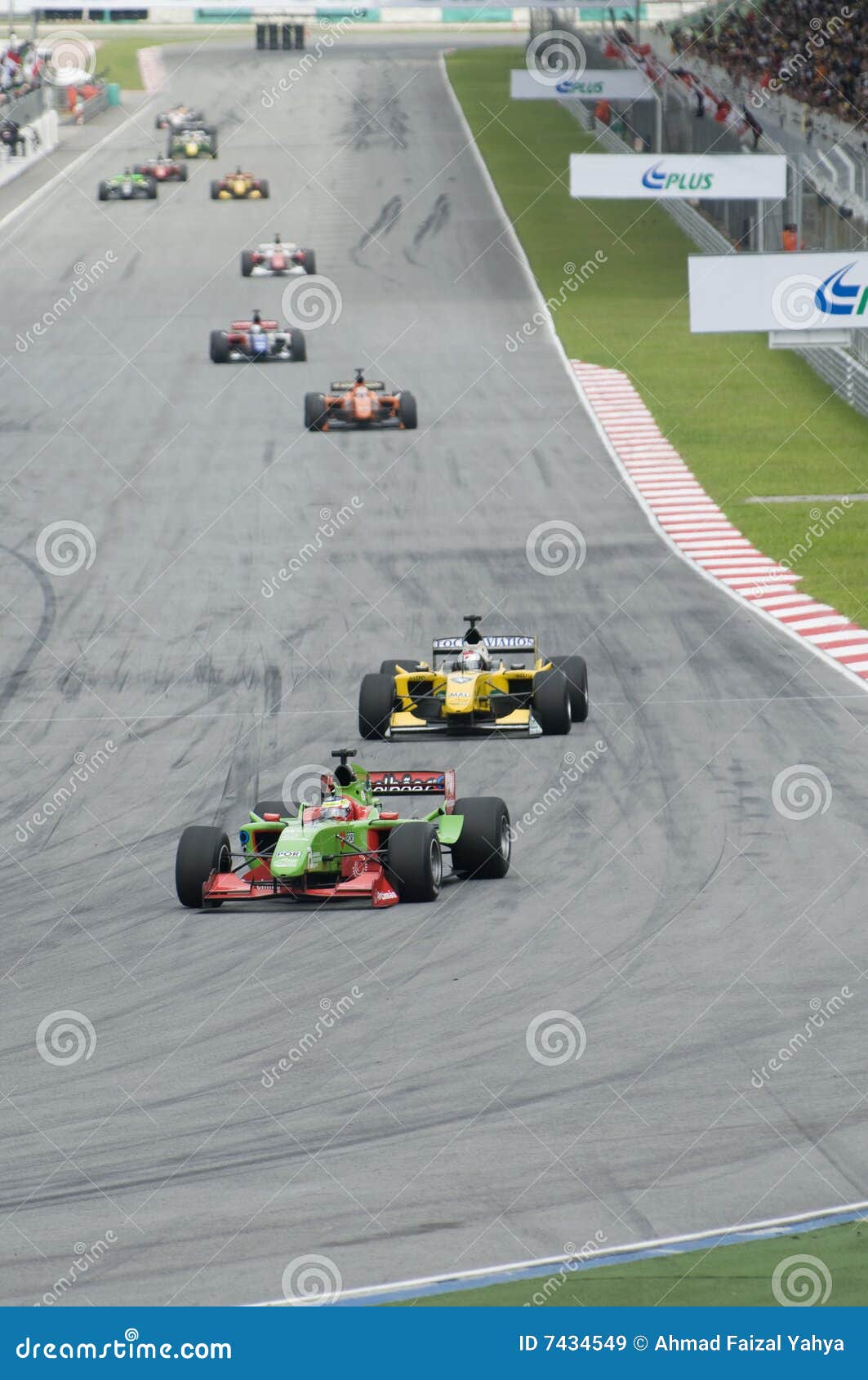 A1 Teams Racing at the Start of A1GP Race. Editorial Stock Image ...
