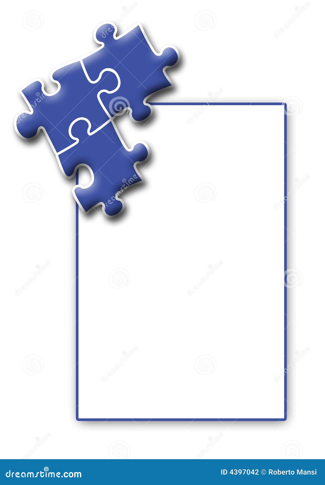 A4 Layout - Puzzle stock illustration. Illustration of plugs - 4397042