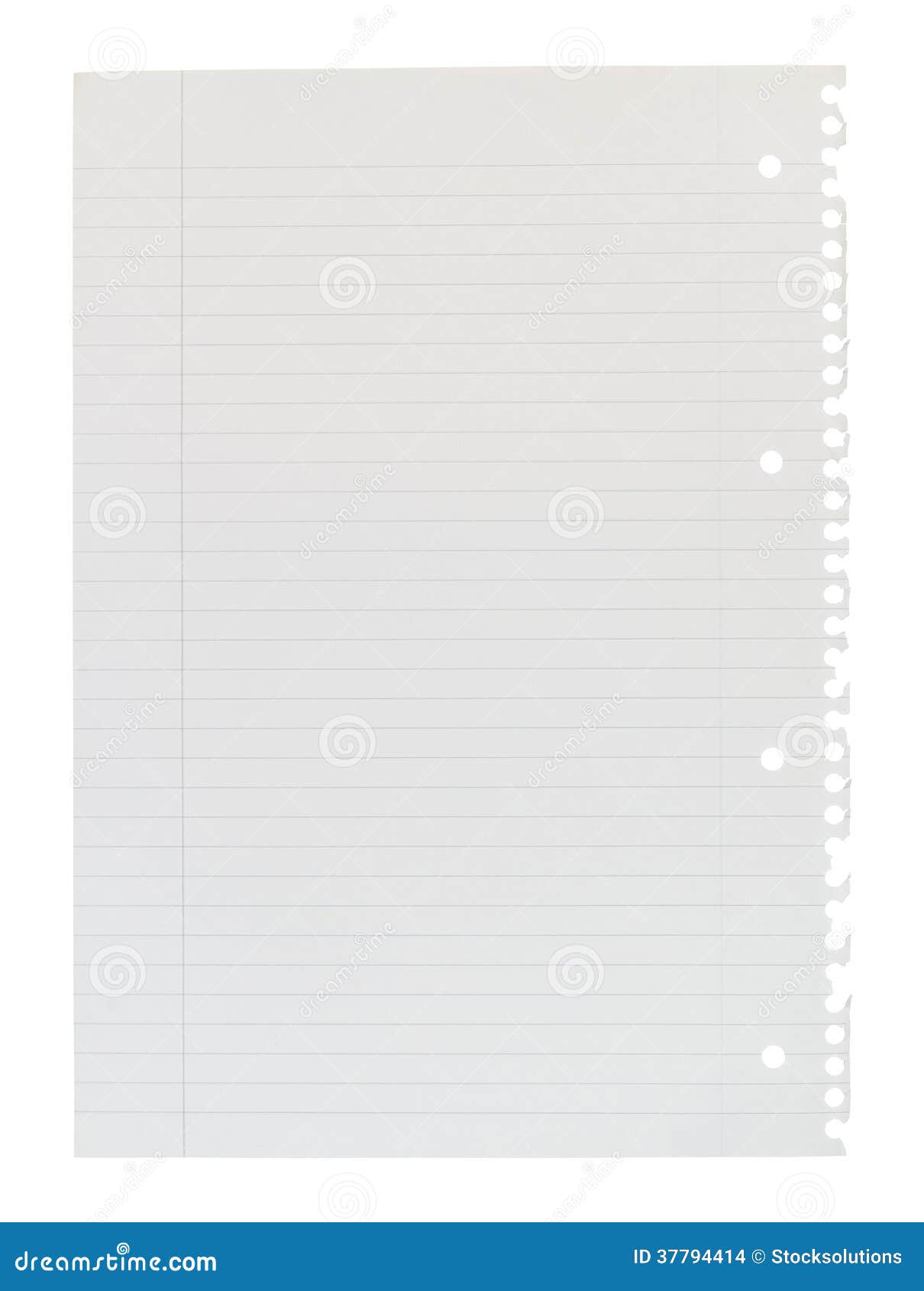 A4 page of notepad stock photo. Image of background, isolated - 37794414