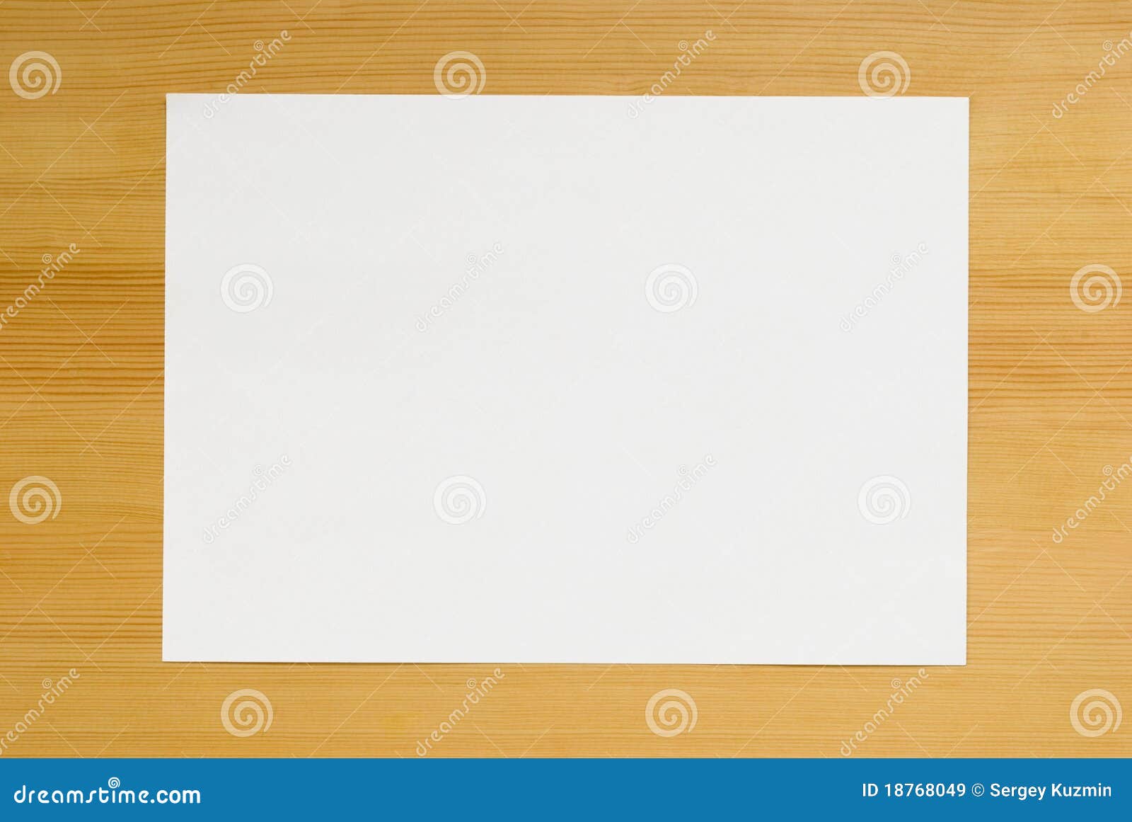 A4, on wooden table. stock image. Image of pine, texture - 18768049