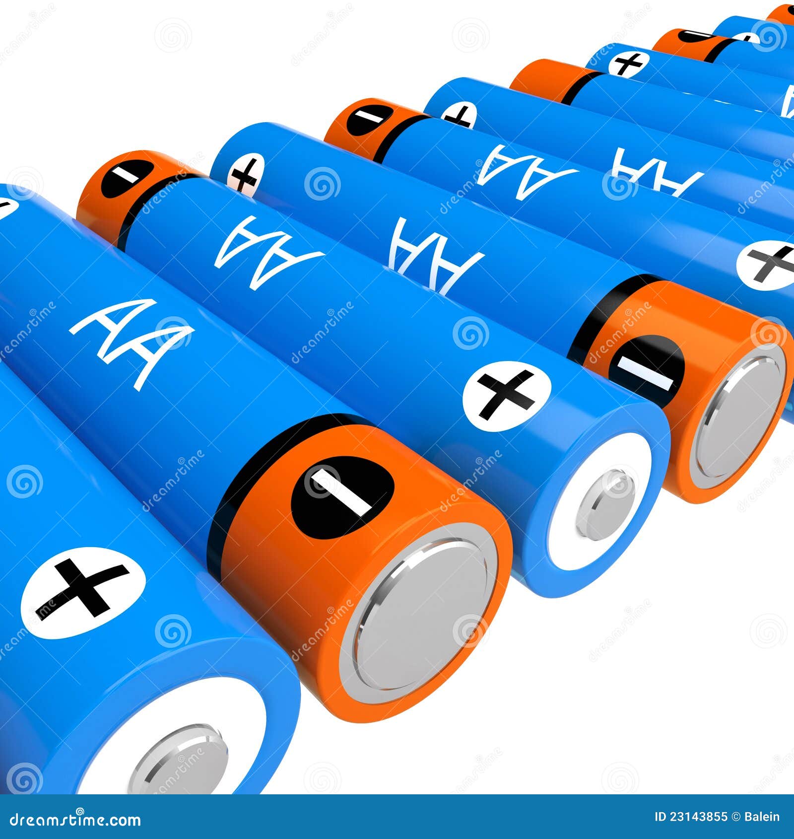 AA batteries stock illustration. Illustration of orange - 23143855