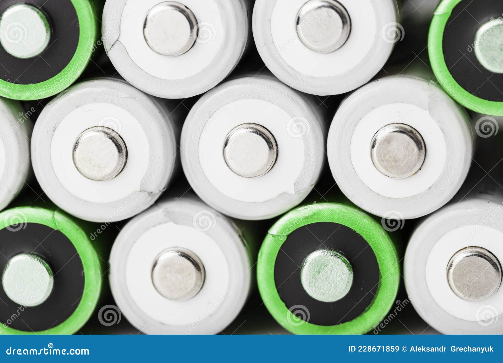 AA Batteries As a Texture Background in Full Screen. Stock Image ...