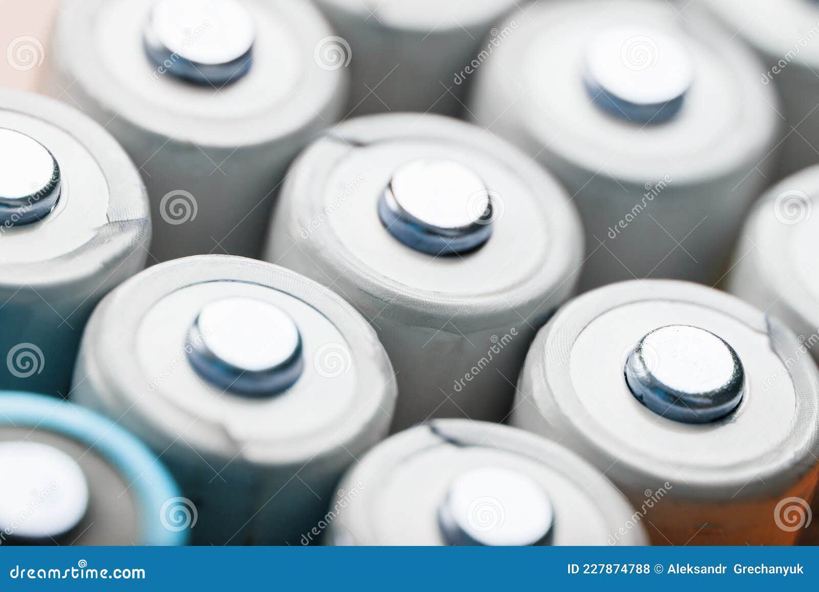 AA Batteries As a Texture Background in Full Screen. Stock Photo ...