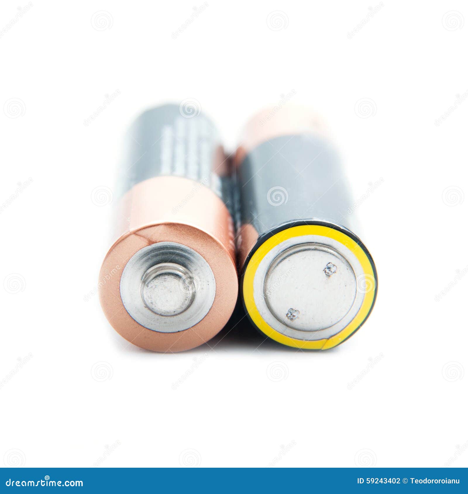 2 AA batteries stock photo. Image of equipment, high - 59243402