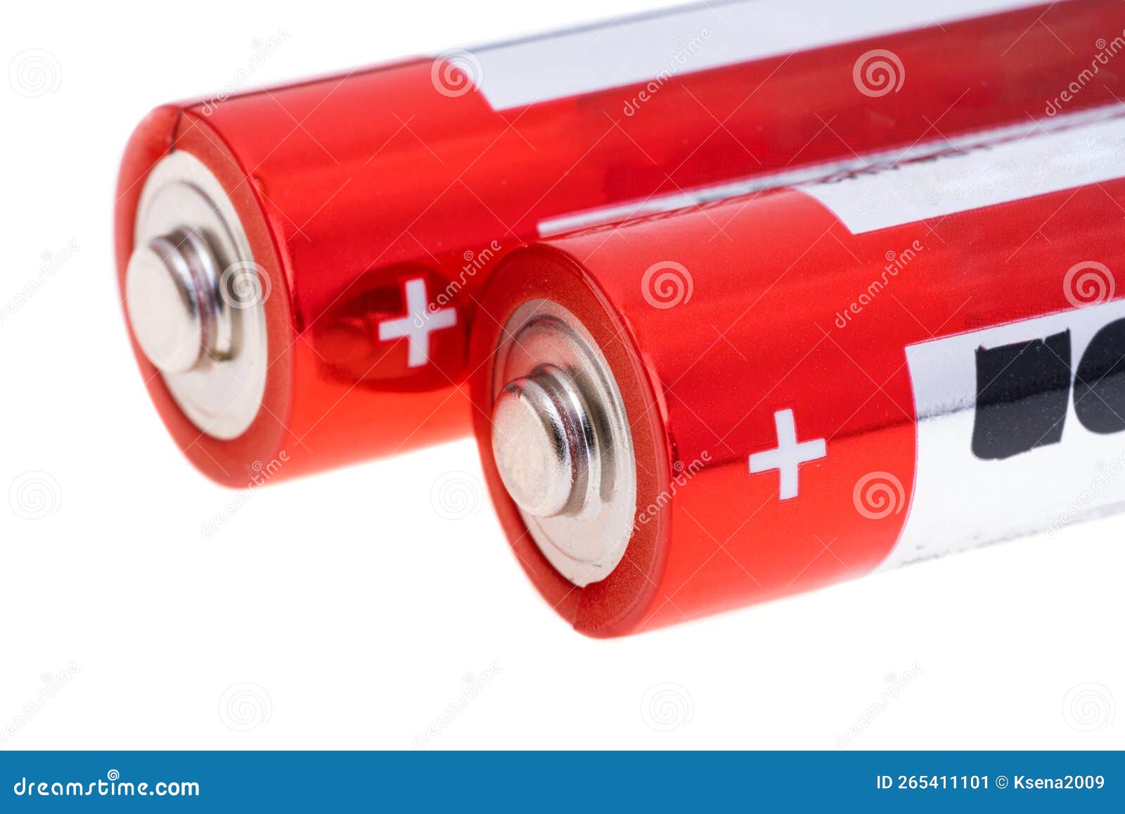 AA batteries isolated stock image. Image of isolated - 265411101