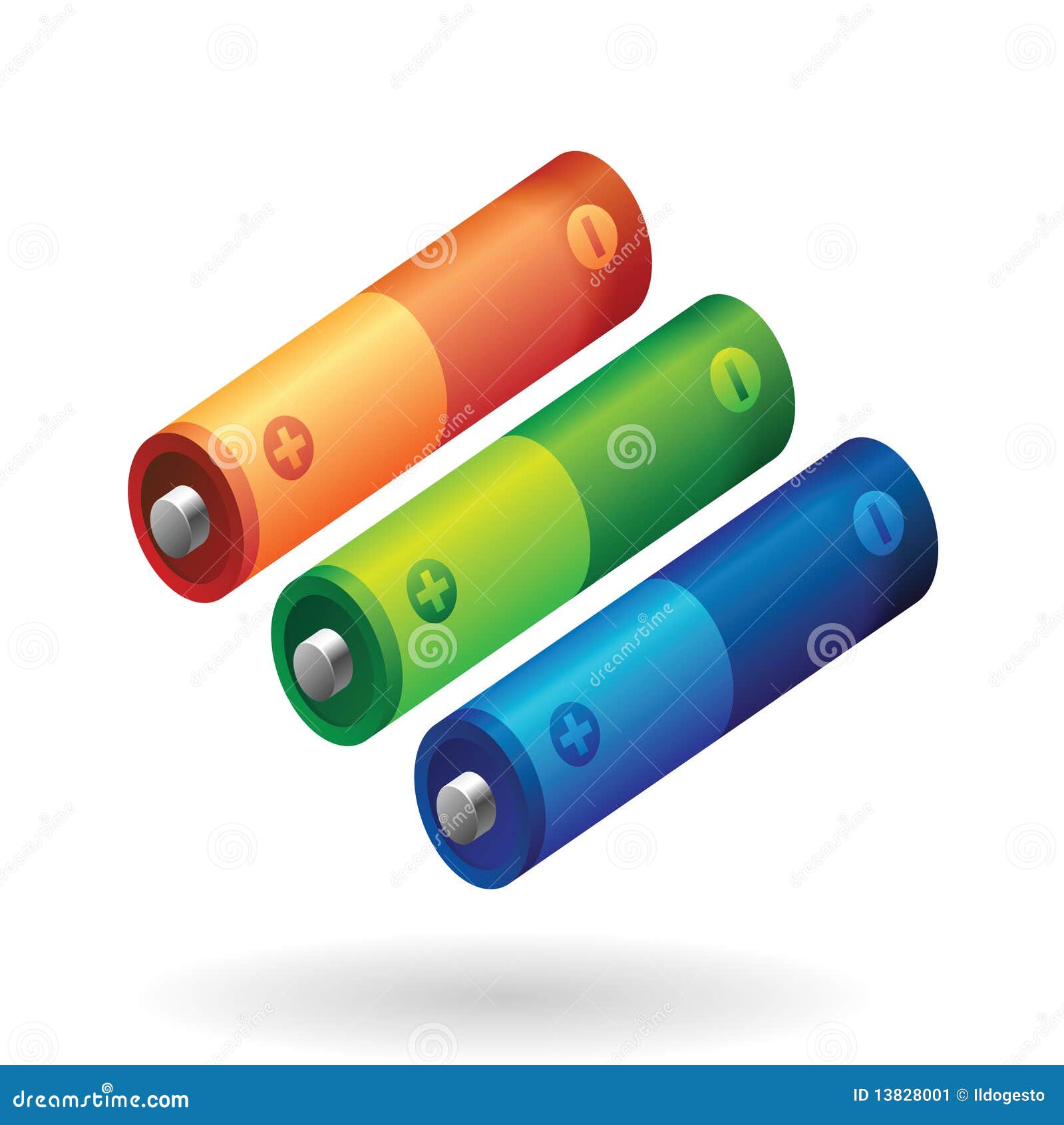 AA battery stock vector. Illustration of white, recharge - 13828001