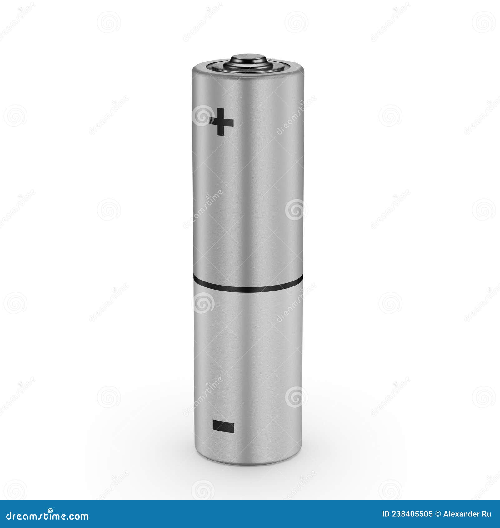 AA Battery Mockup for Your Design. 3d Render Stock Illustration ...