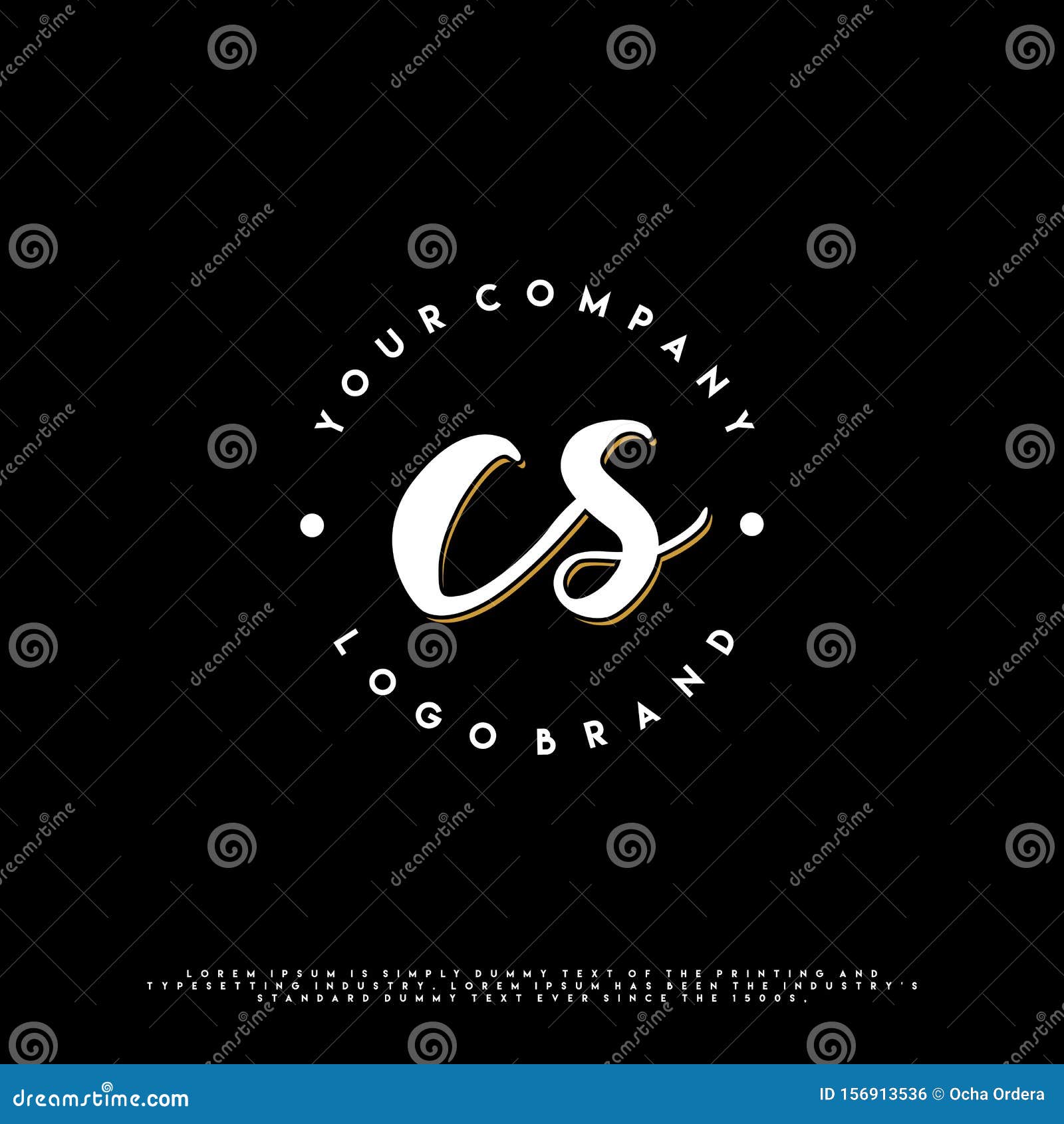 CS Initial Signature Handwriting Template. Initial Letter Signature ...