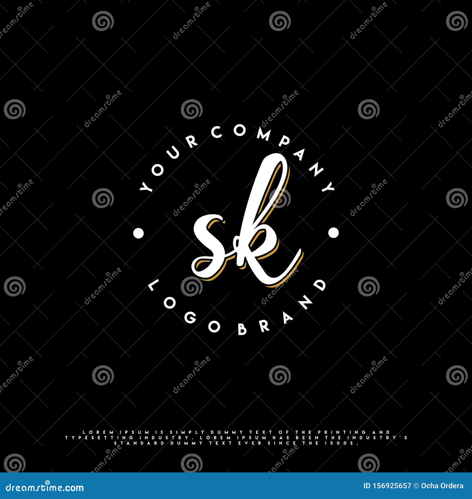 SK Initial Signature Handwriting Template. Initial Letter Signature ...