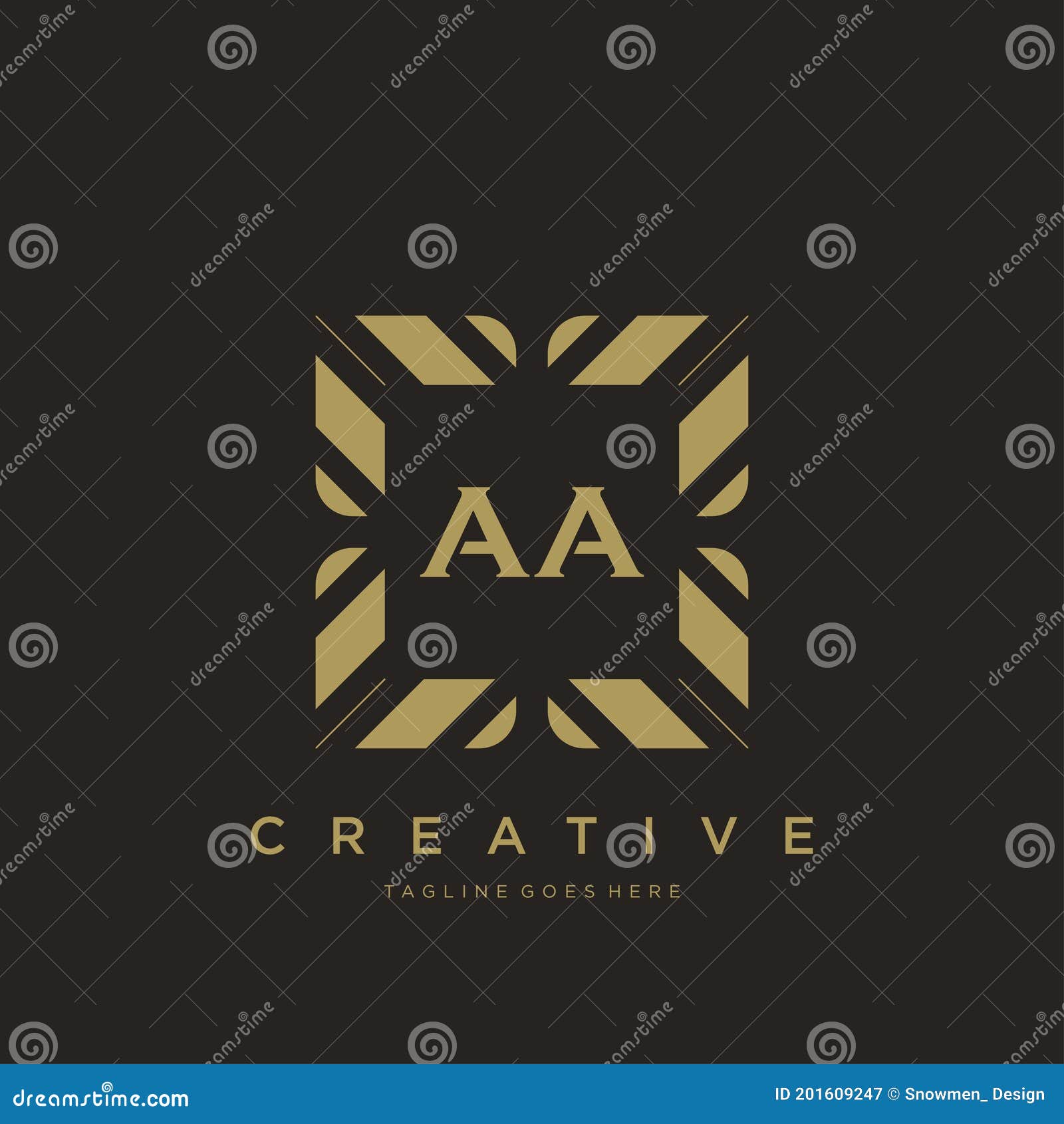 AA Initial Letter Luxury Ornament Monogram Logo Template Vector Stock ...