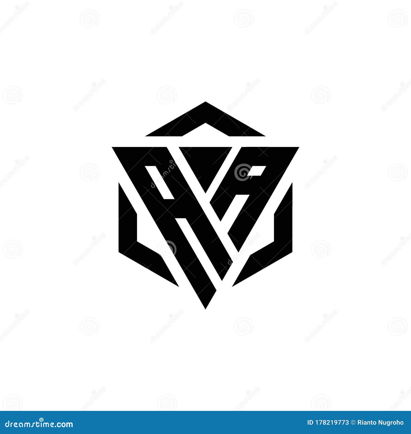 AA Logo Monogram with Triangle and Hexagon Modern Design Template Stock ...