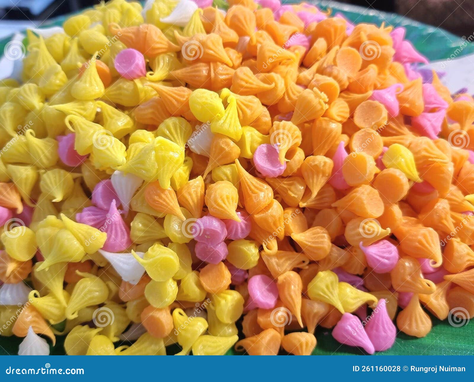 Aa-Lua Thai Style Sweet Dessert on Banana Leaf Stock Photo - Image of ...