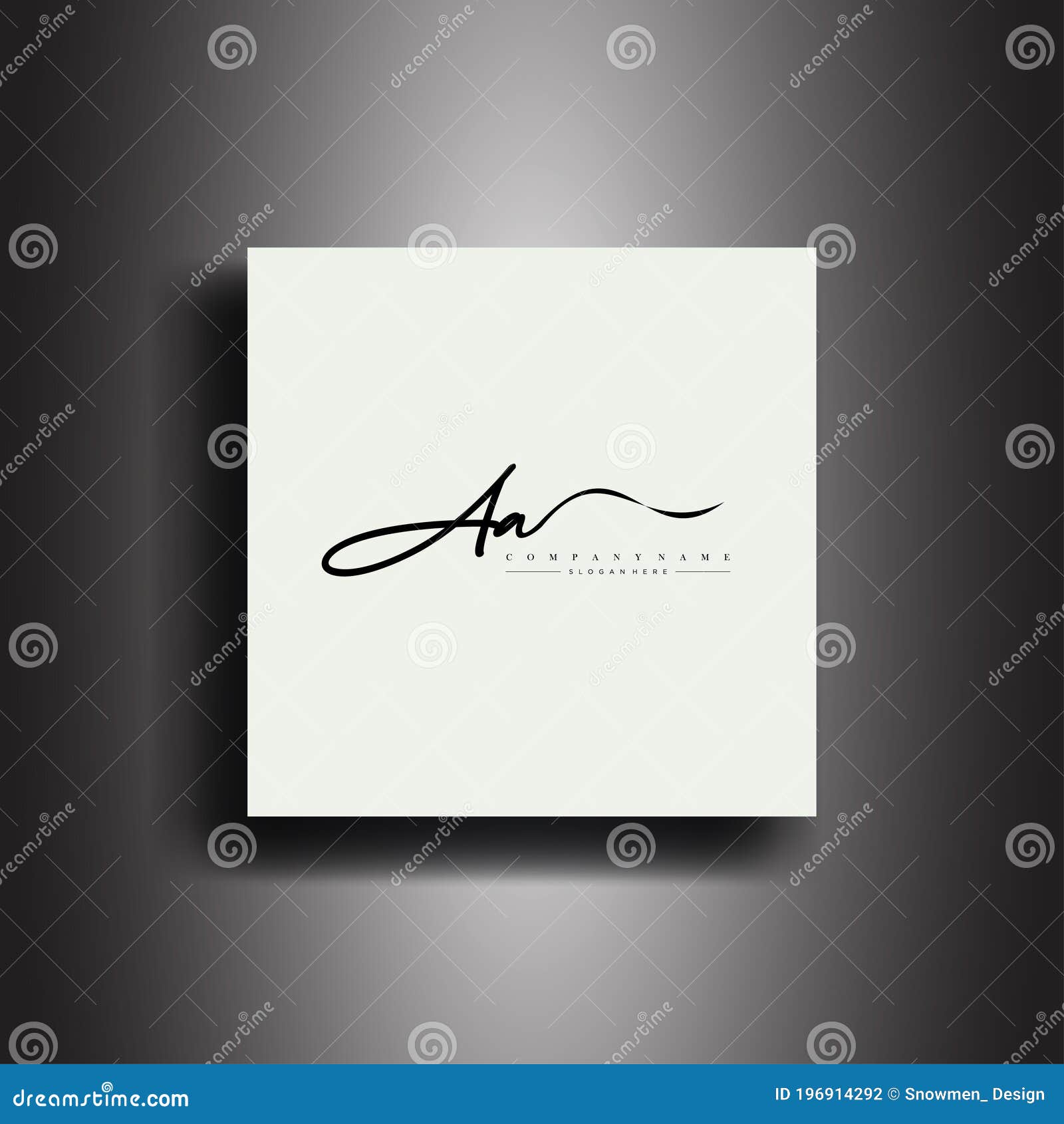 AA Signature Style Monogram.Calligraphic Lettering Icon and Handwriting ...