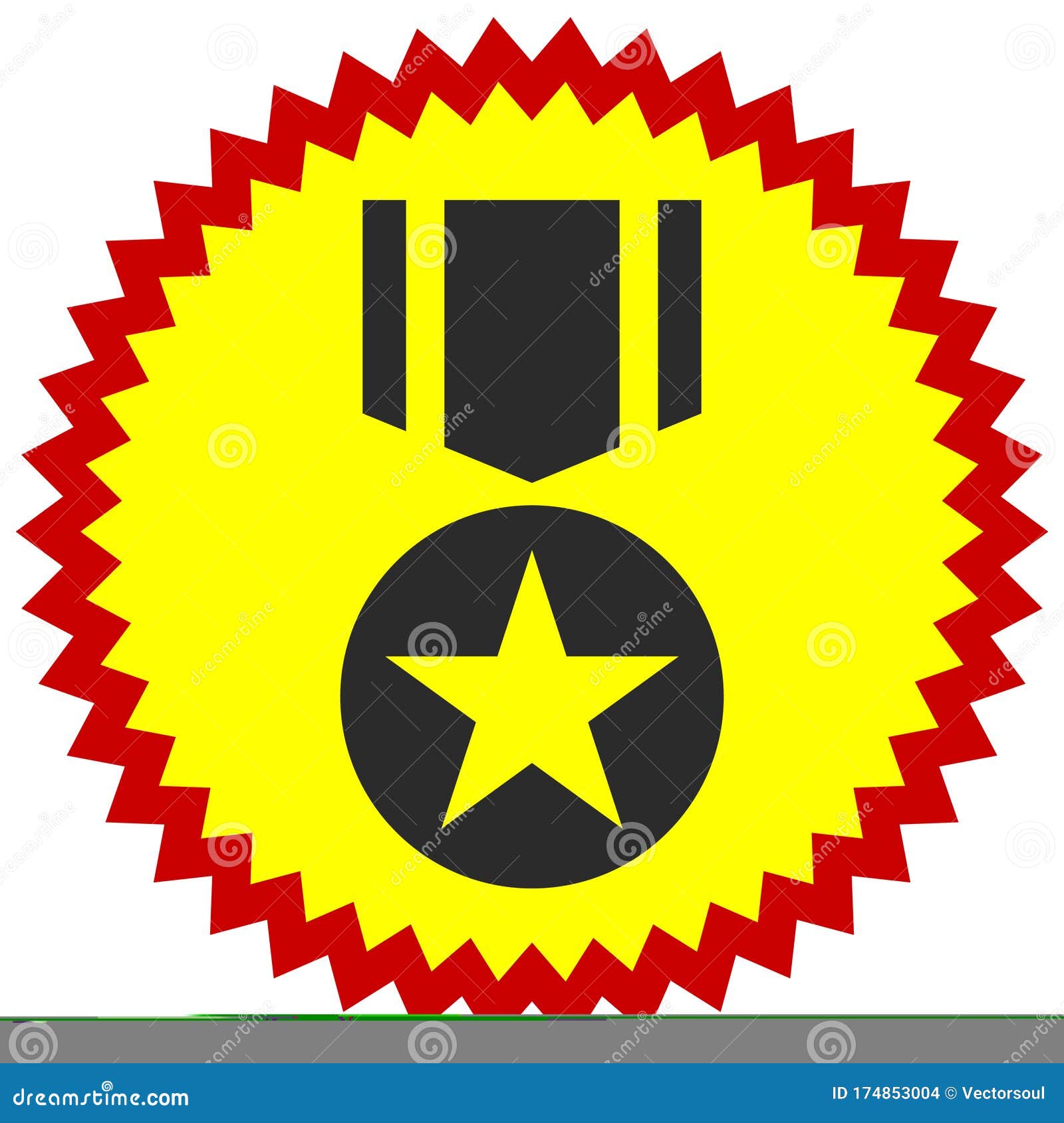 Icon with Medal, Badge Symbol. Award, Reward Concept Icon Stock Vector ...