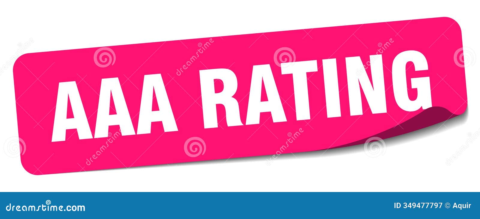 Aaa Rating Sticker. Aaa Rating Label Cartoon Vector | CartoonDealer.com ...