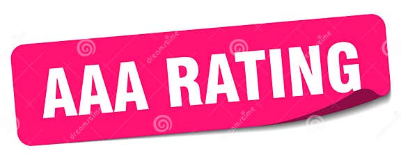 Aaa Rating Sticker. Aaa Rating Label Stock Vector - Illustration of ...
