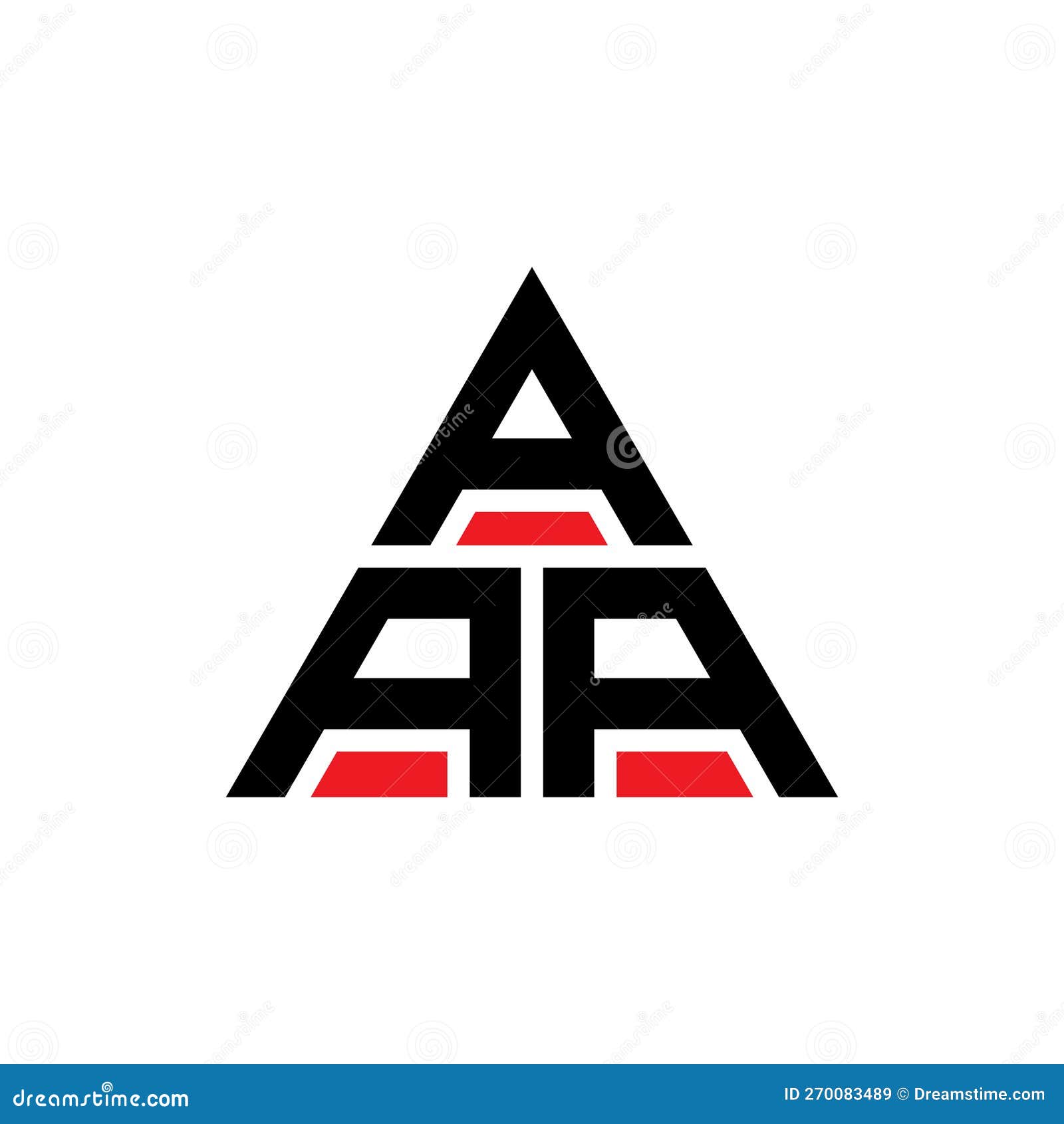 AAA Triangle Letter Logo Design with Triangle Shape. AAA Triangle Logo ...