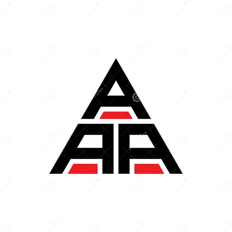 AAA Triangle Letter Logo Design with Triangle Shape. AAA Triangle Logo ...