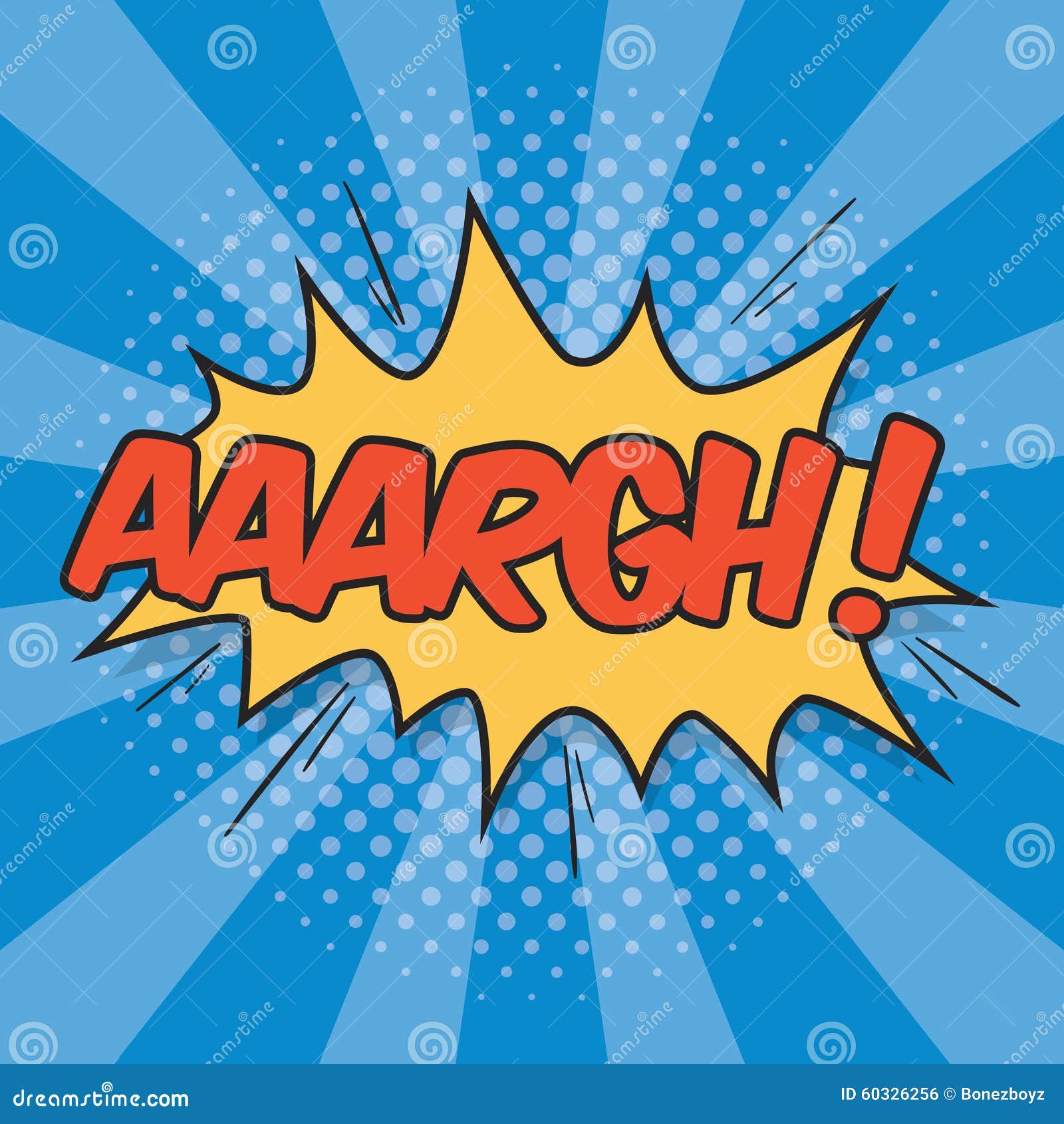 AAARGH! Wording Sound Effect Stock Vector - Illustration of ...