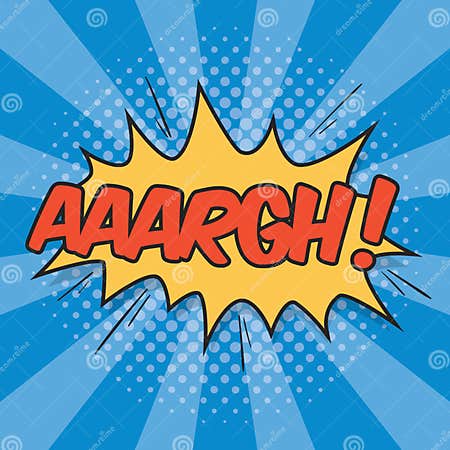 AAARGH! Wording Sound Effect Stock Vector - Illustration of ...