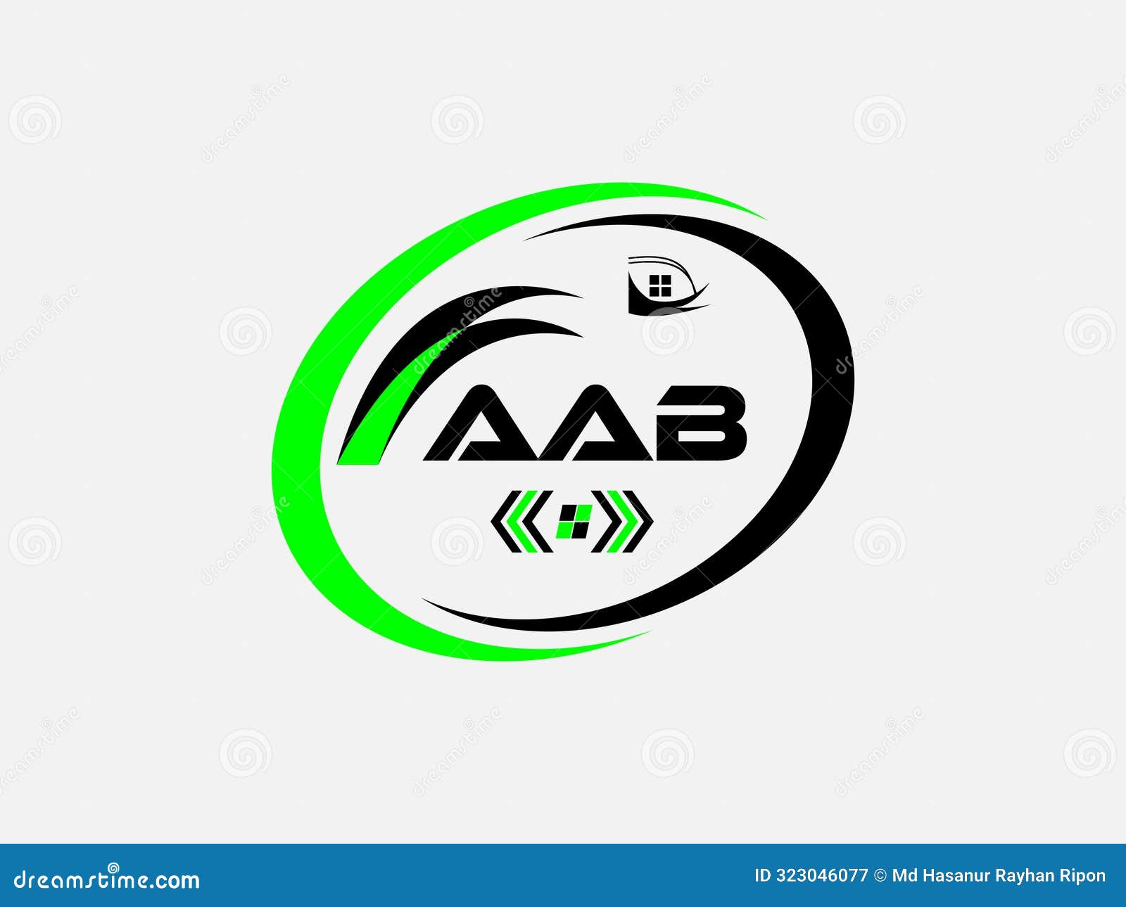 AAB Letter Logo Design. AAB Simple and Modern Monogram Logo Stock ...