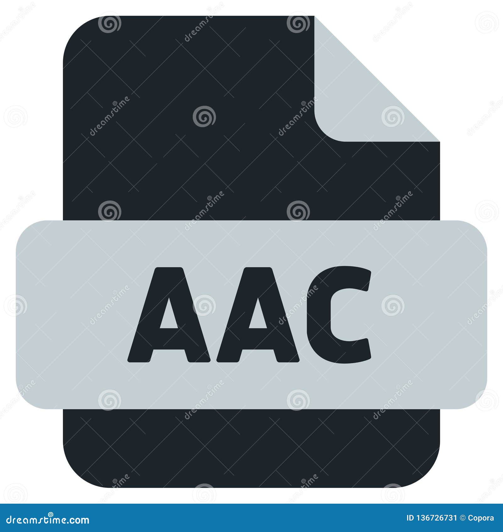 AAC File Extension Icon - Vector Icon - Vector Stock Vector ...