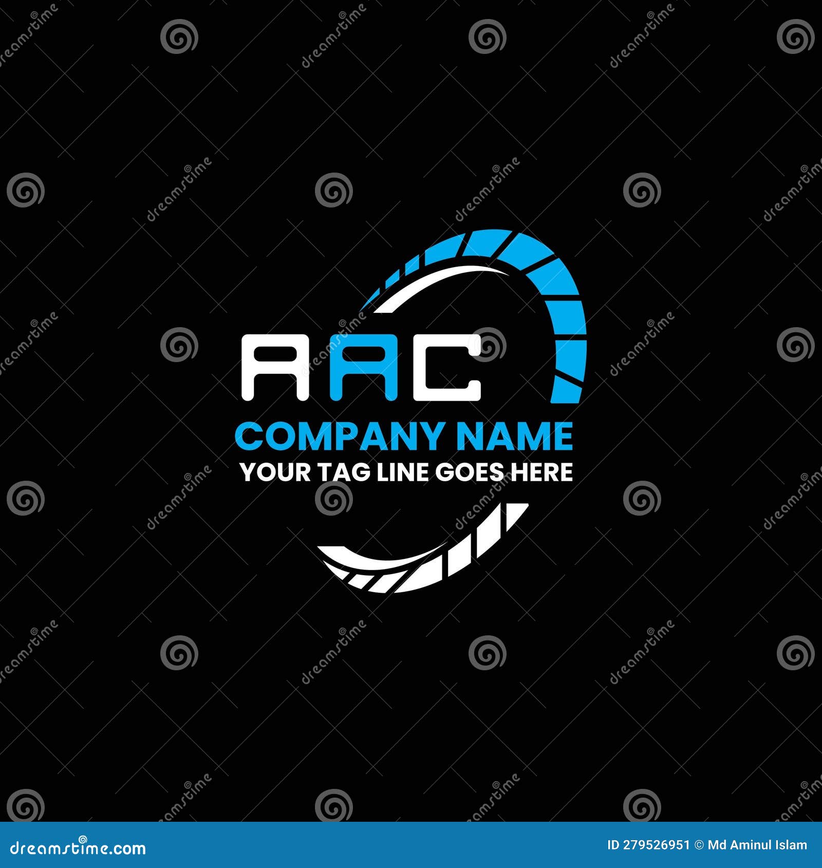 AAC Letter Logo Creative Design with Vector Graphic, AAC Stock Vector ...