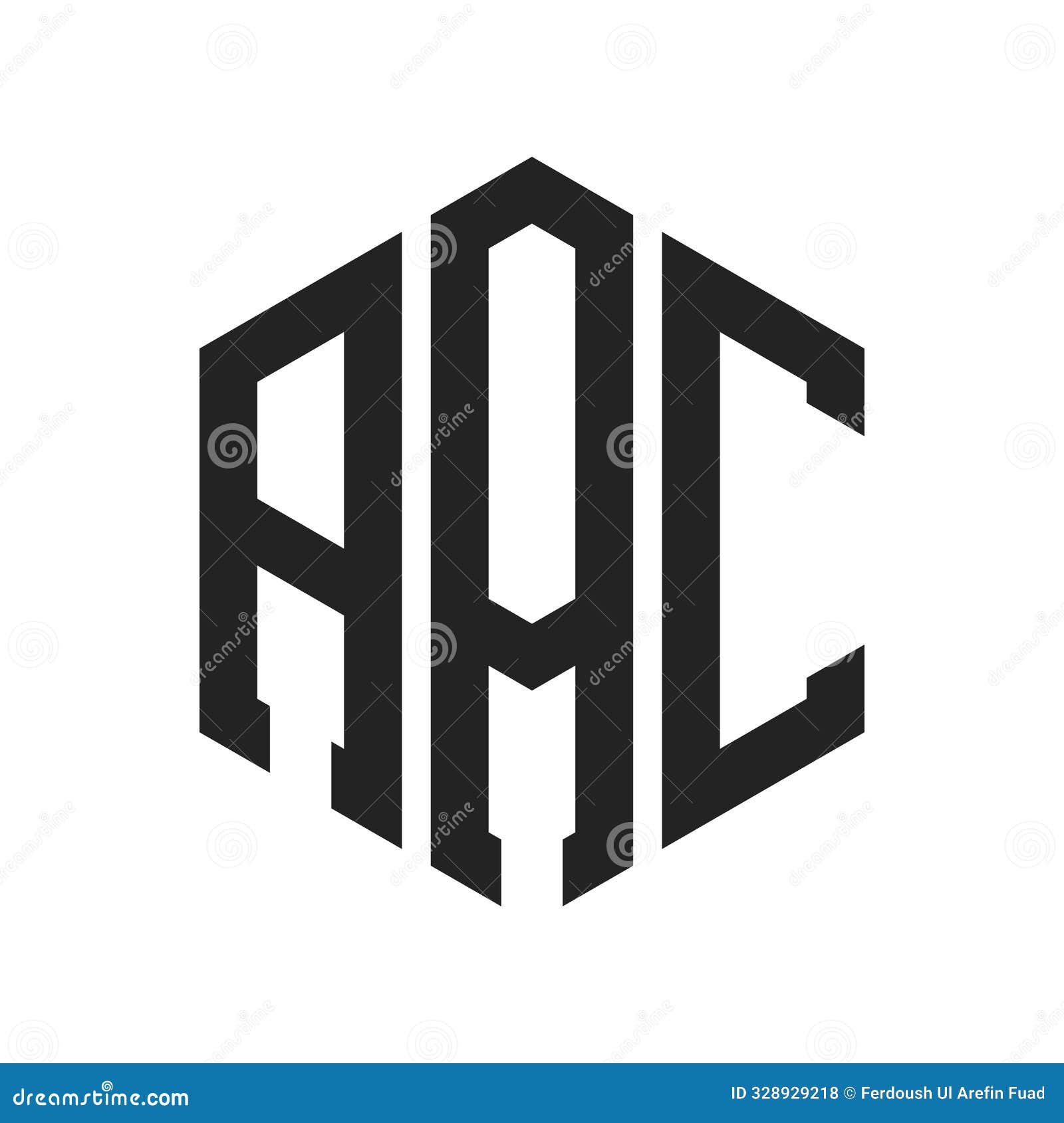 AAC Logo Design. Initial Letter AAC Monogram Logo Using Hexagon Shape ...