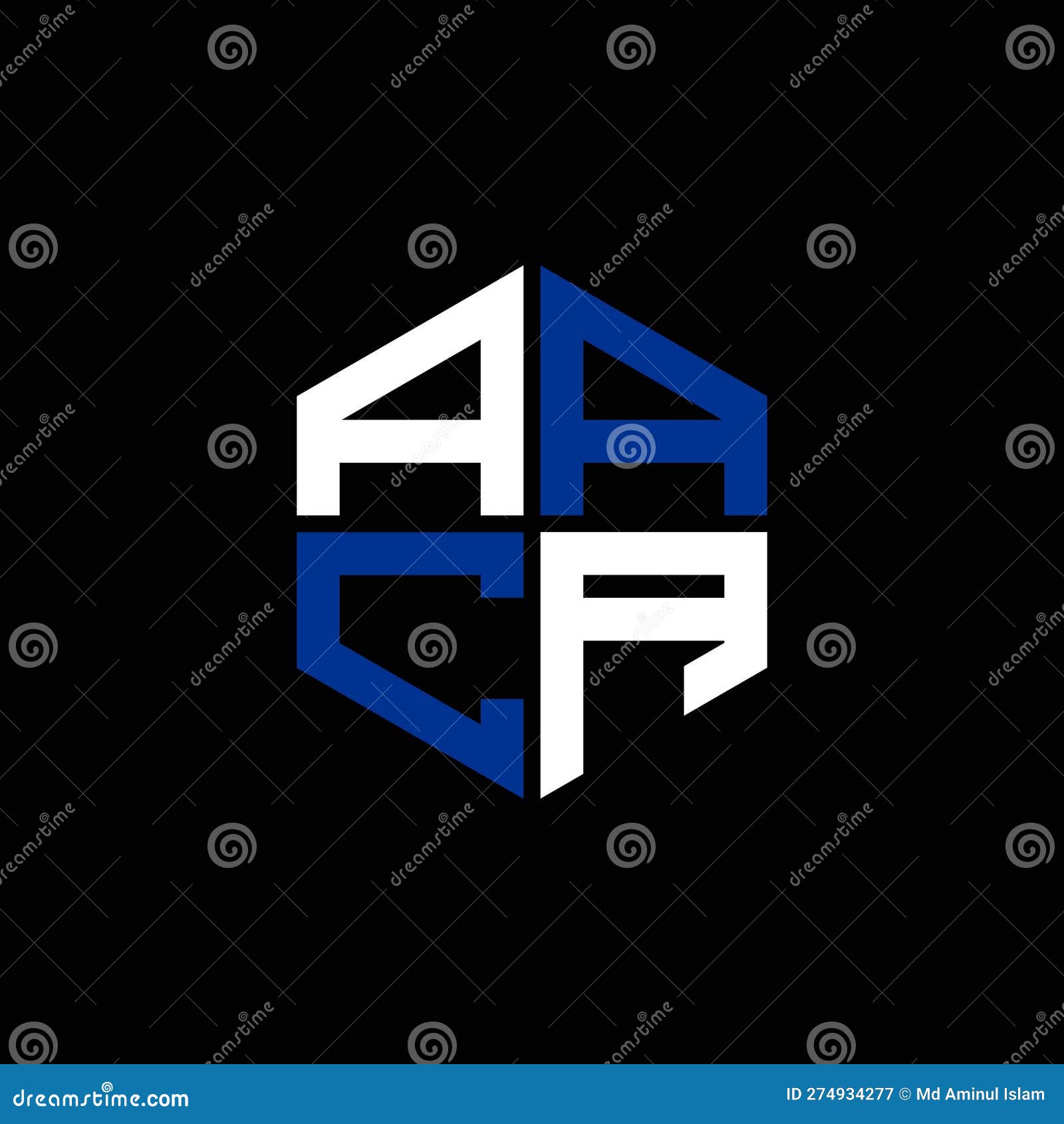 AACA Letter Logo Creative Design with Vector Graphic, Stock Vector ...