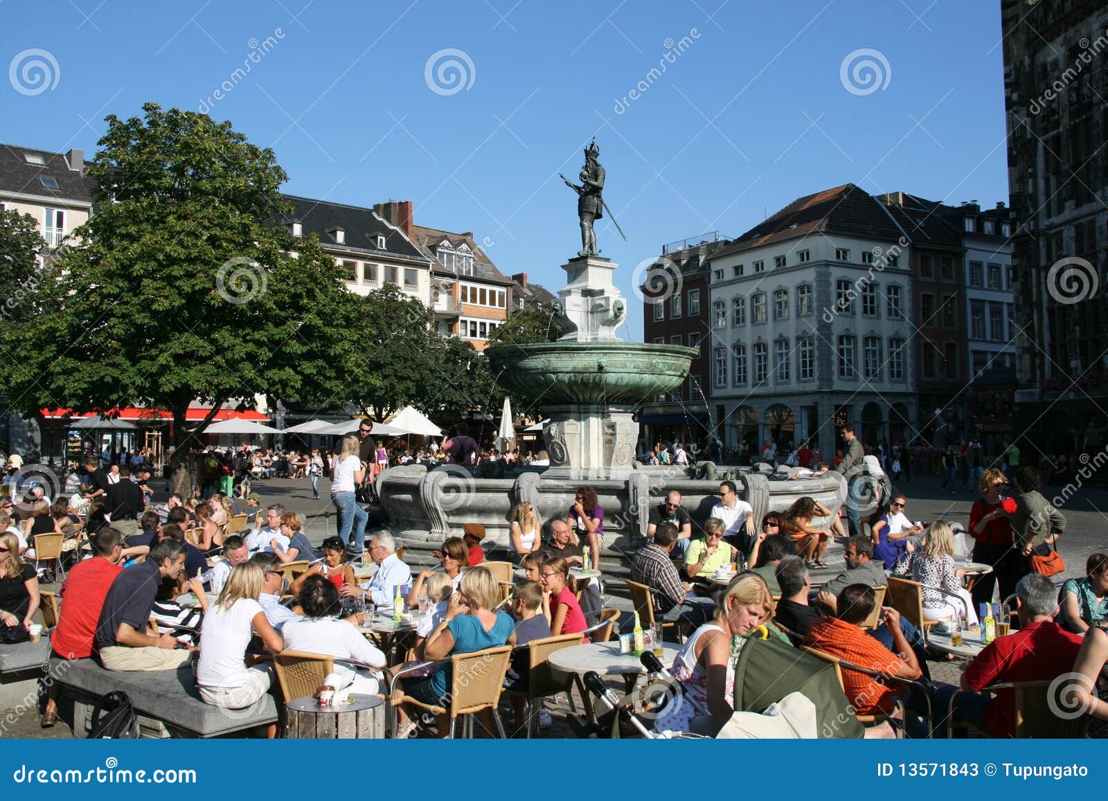 Aachen editorial stock photo. Image of tables, cobblestone - 13571843