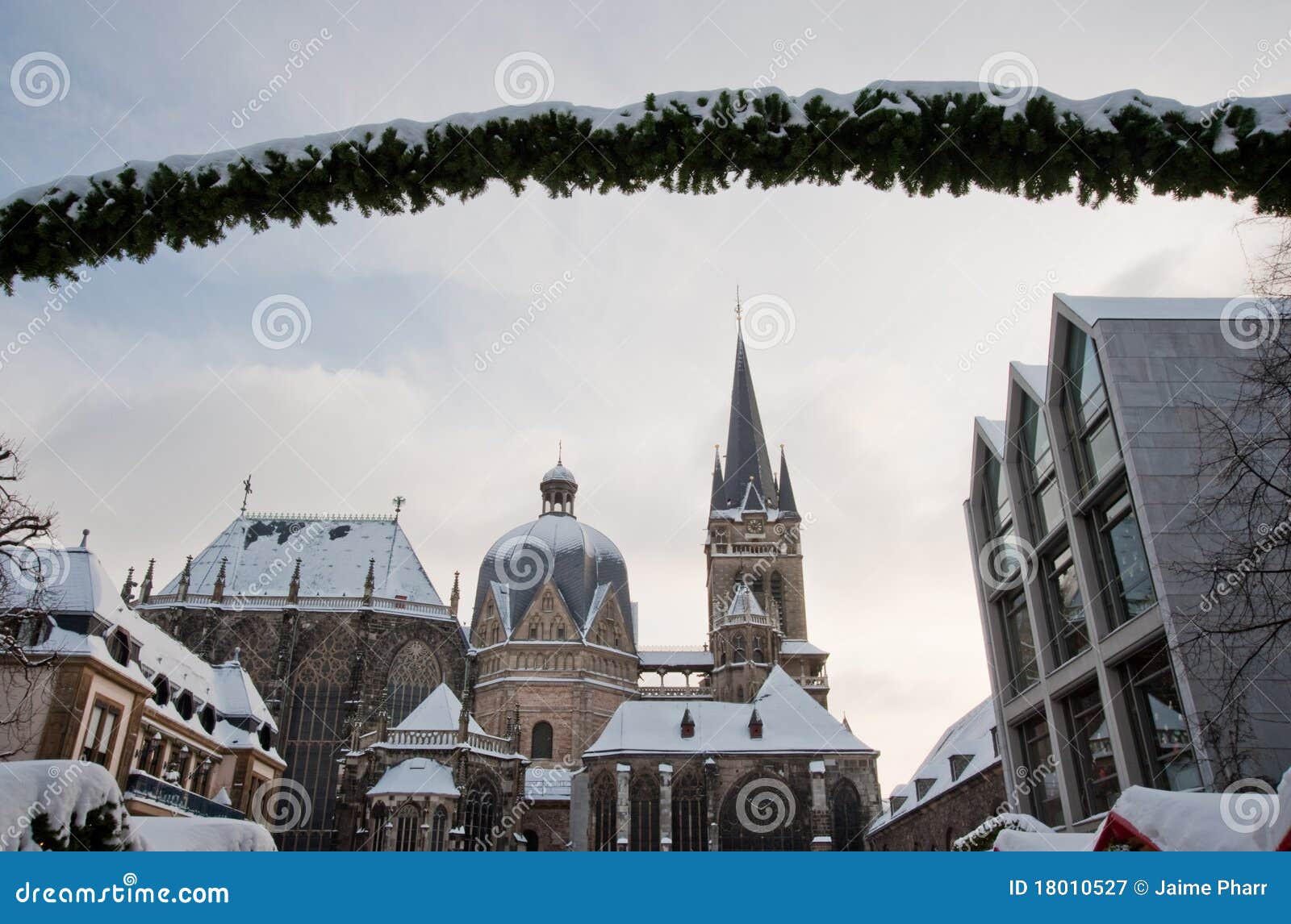 Aachen Cathedral stock image. Image of germany, seasonal - 18010527
