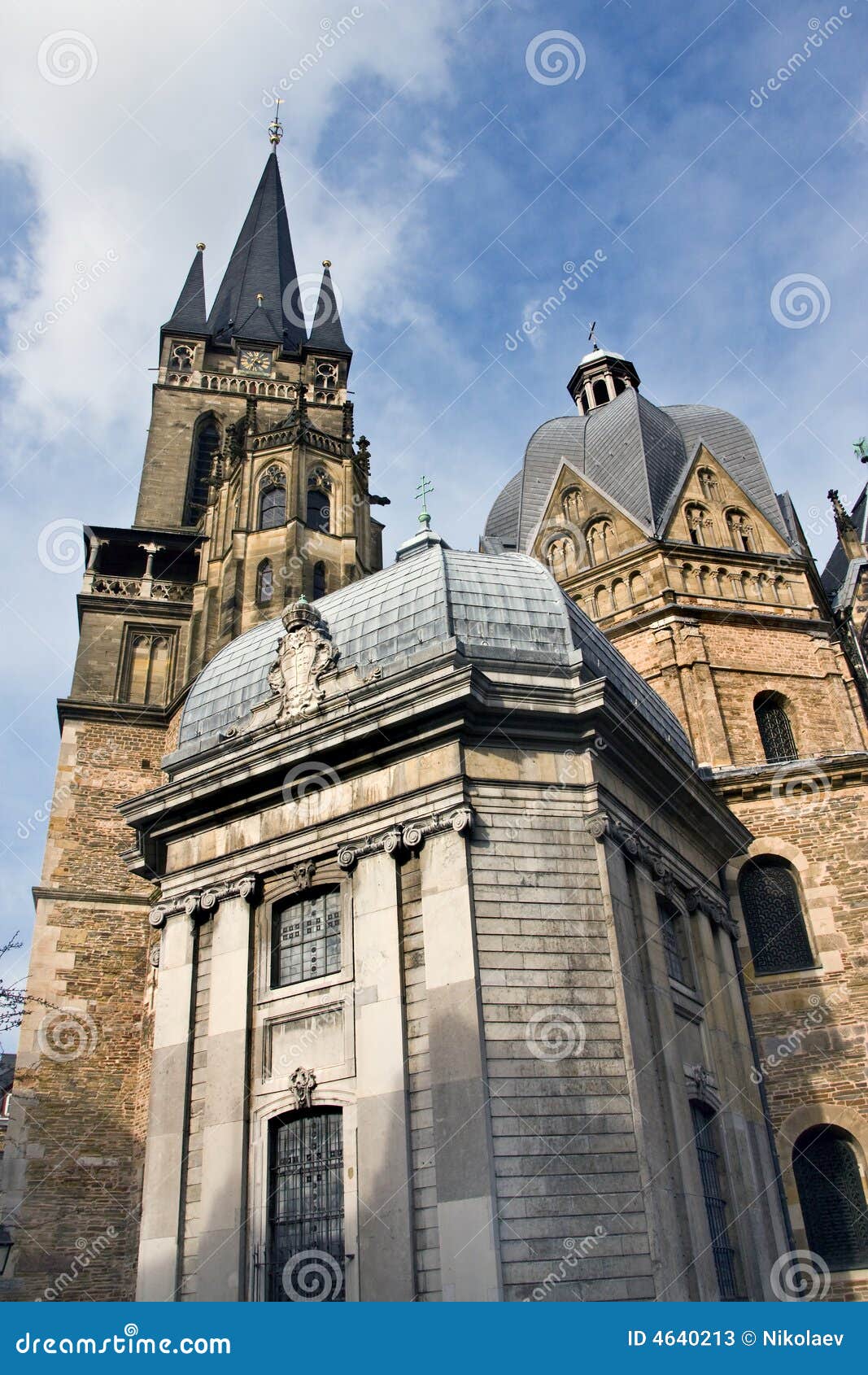 Aachen cathedral stock image. Image of church, city, medieval - 4640213