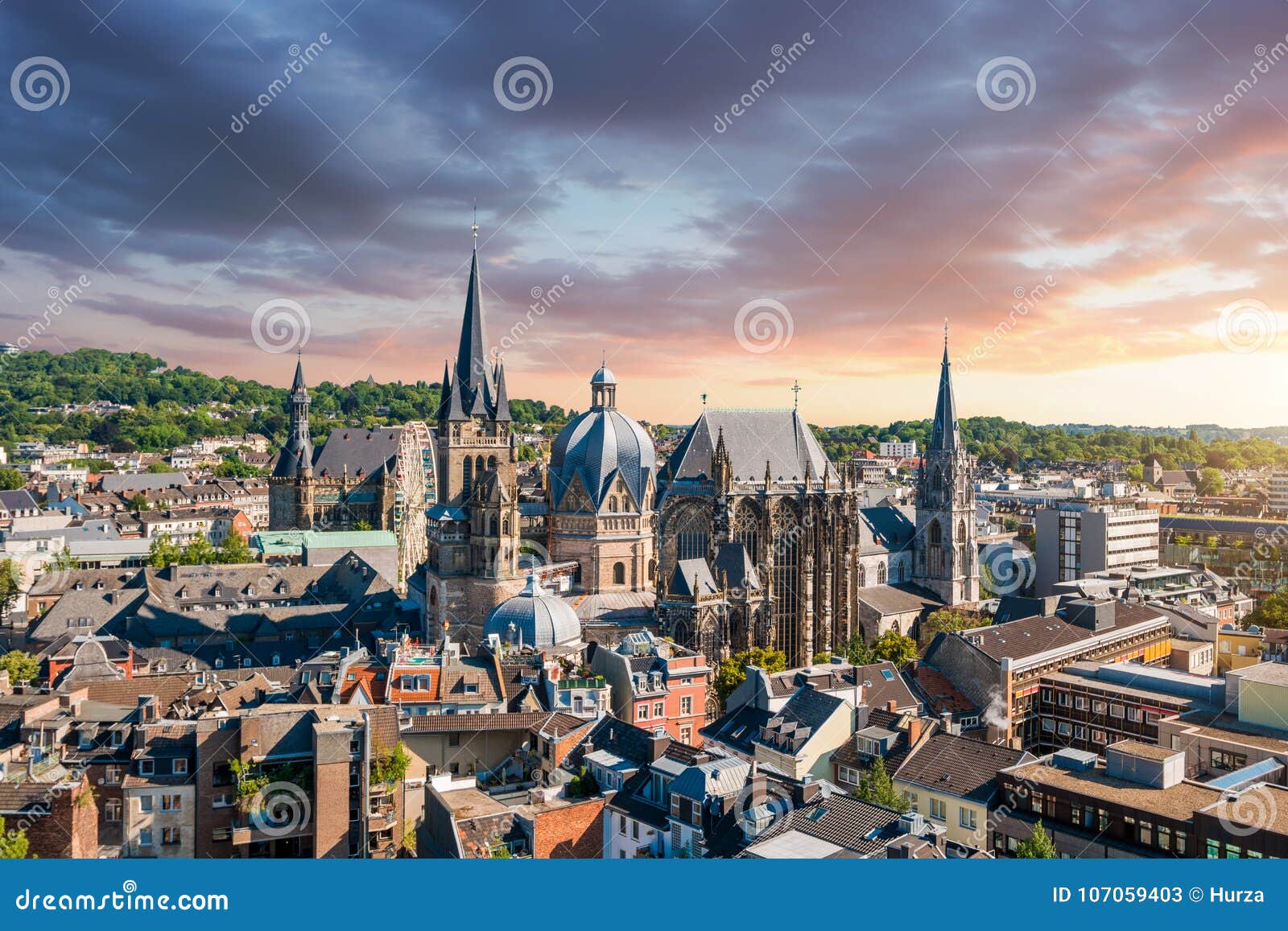 City of Aachen, Germany editorial stock photo. Image of west - 107059403