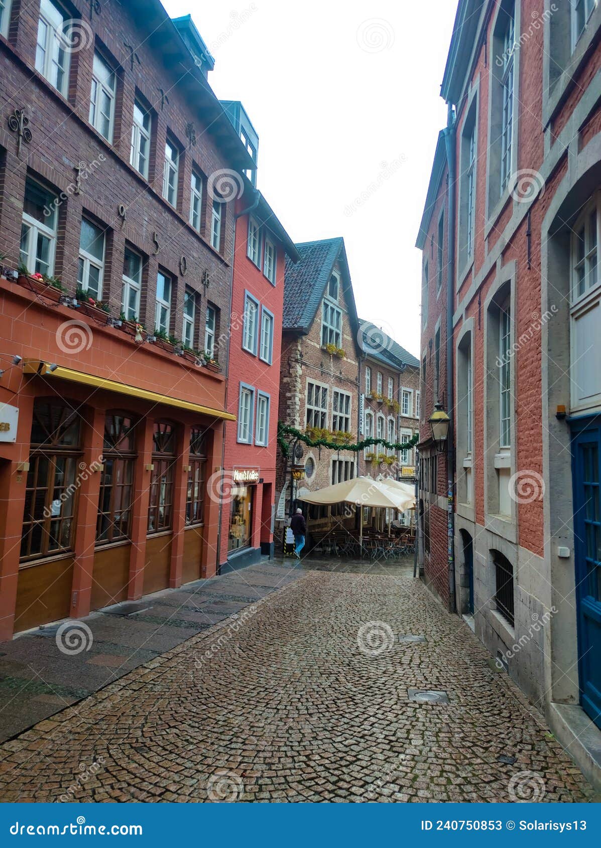The Old Town of AAchen at Germany Editorial Stock Photo - Image of ...