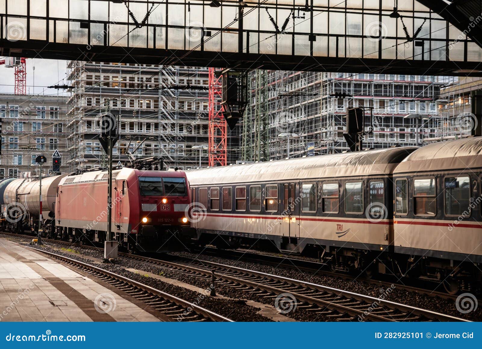 AACHEN, GERMANY - NOVEMBER 8, 2022: Freight Train, Cargo Train of DB ...
