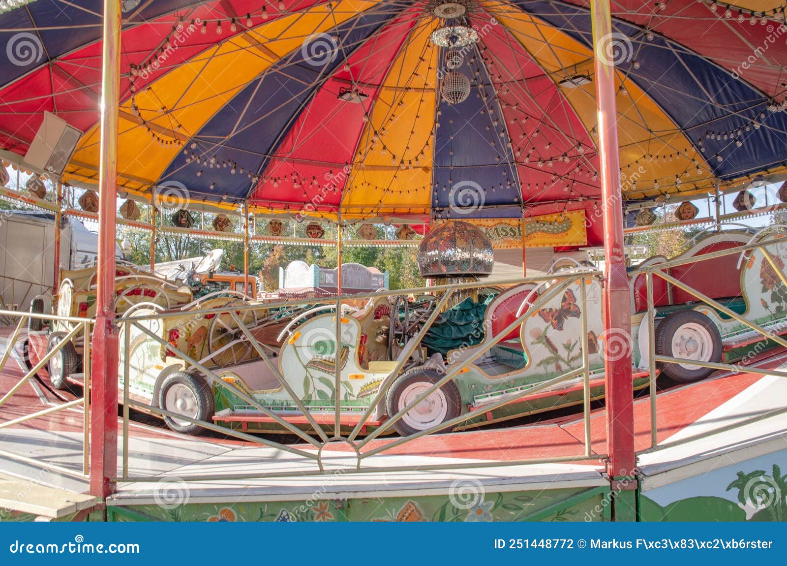 A nice carousel on a fair editorial photography. Image of festival ...