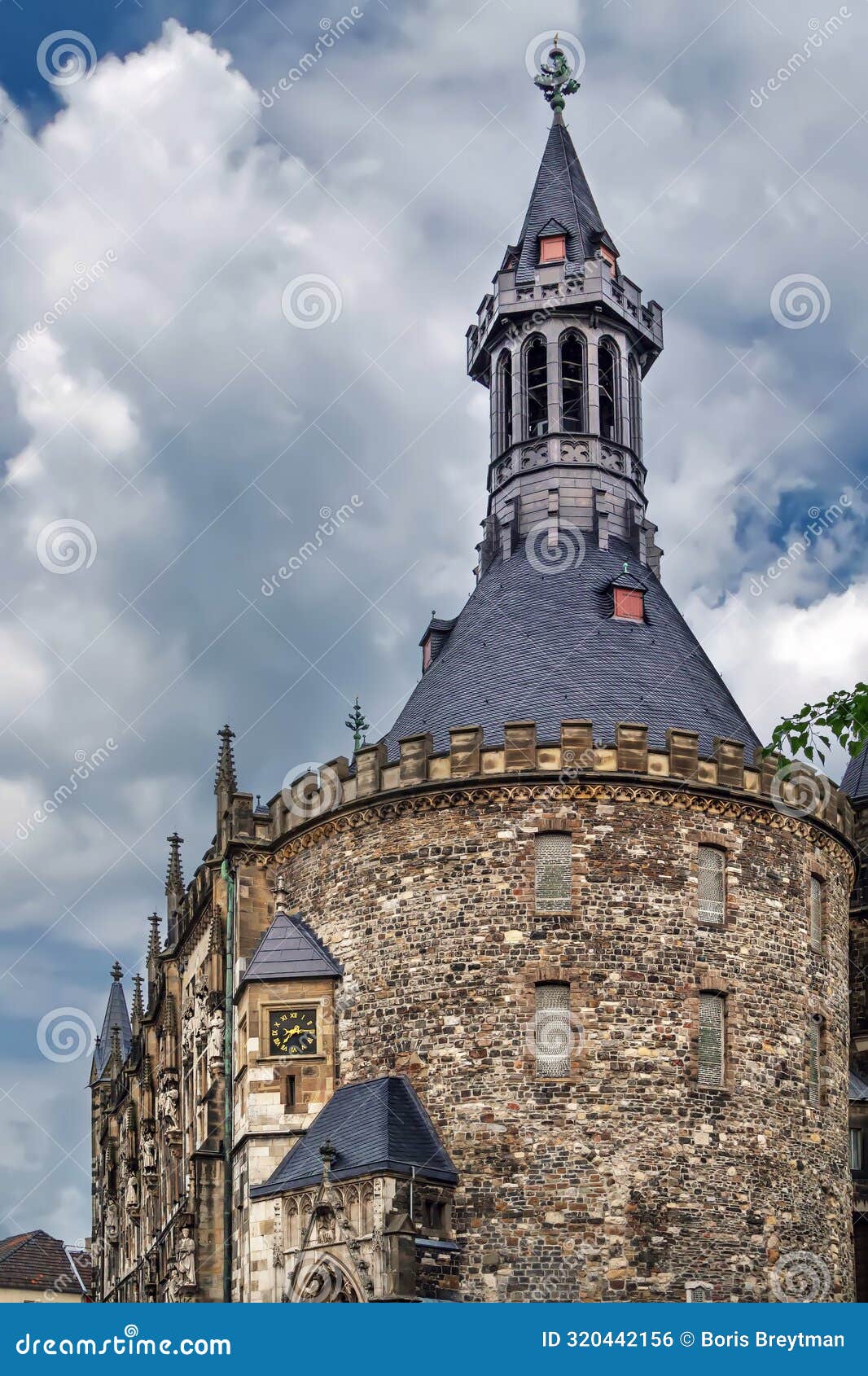 Aachen Rathaus (city Hall), Germany Stock Photo - Image of historical ...