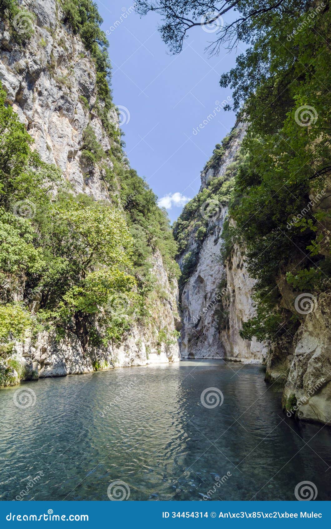 Aacheron springs gorge stock photo. Image of greek, river - 34454314