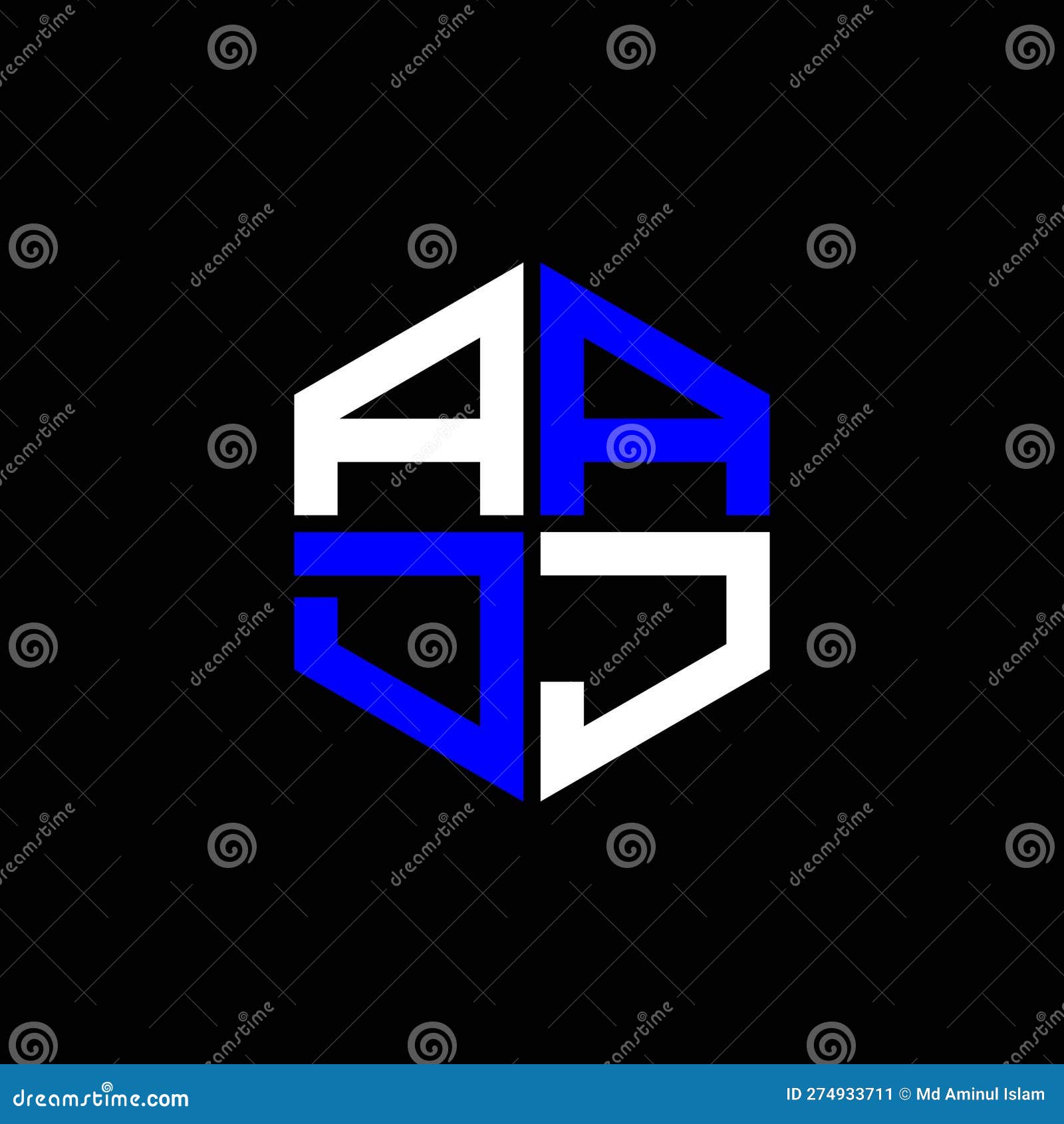AADI Letter Logo Creative Design with Vector Graphic, Stock Vector ...