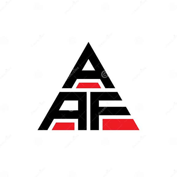 AAF Triangle Letter Logo Design with Triangle Shape. AAF Triangle Logo ...