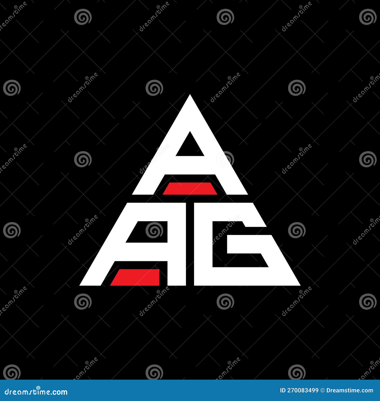 AAG Triangle Letter Logo Design with Triangle Shape. AAG Triangle Logo ...