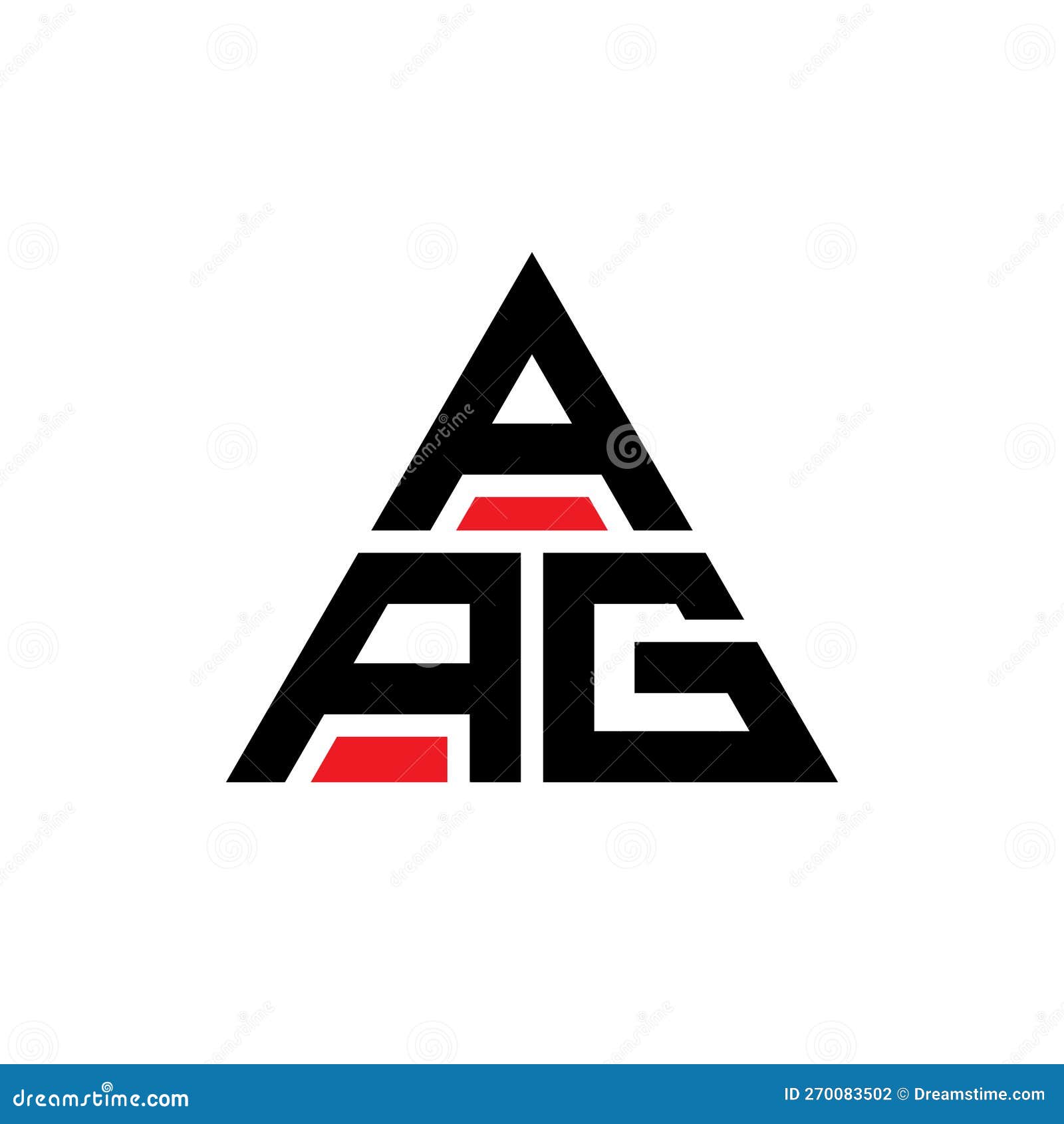 AAG Triangle Letter Logo Design with Triangle Shape. AAG Triangle Logo ...