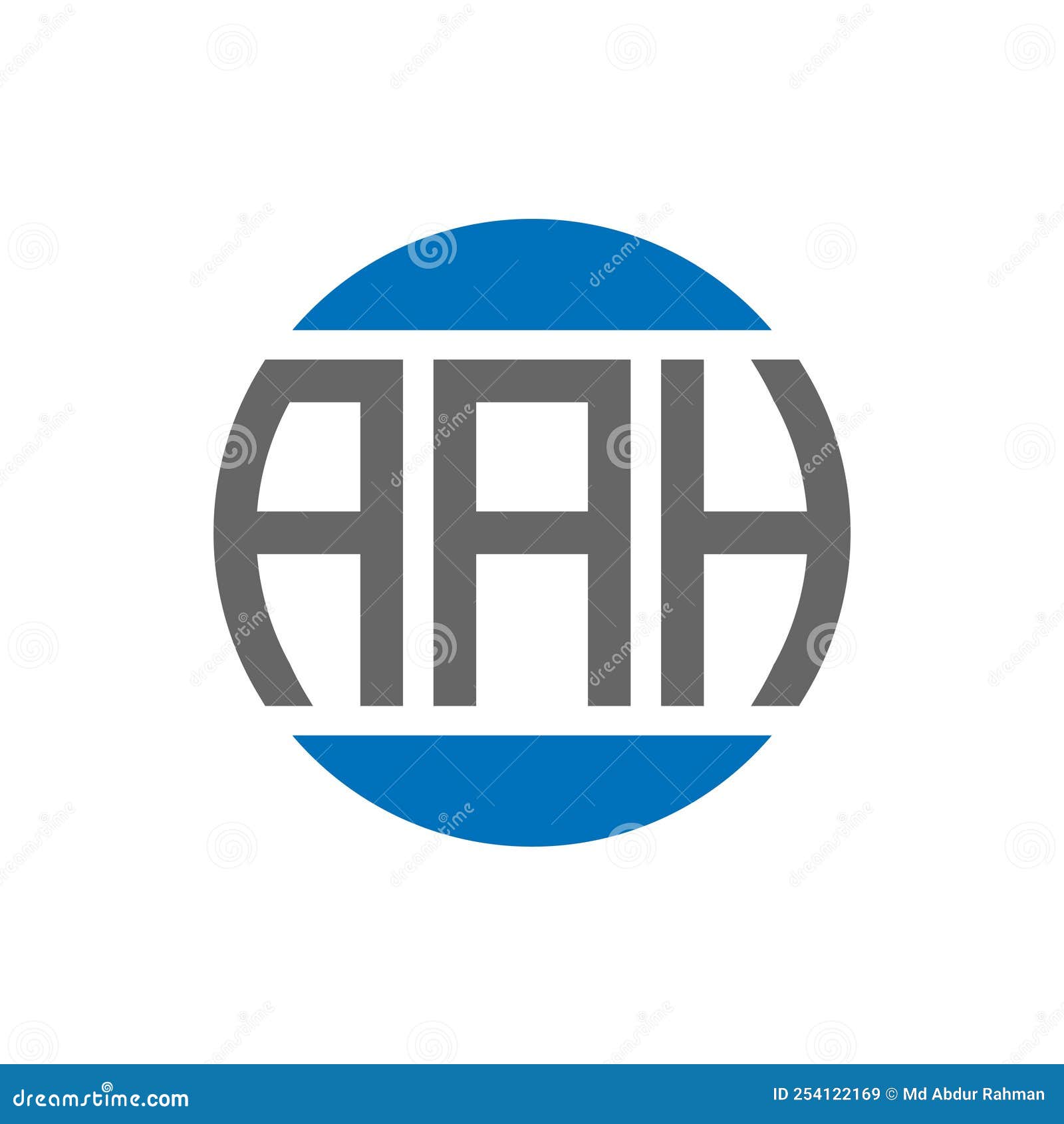 AAH Letter Logo Design on White Background. AAH Creative Initials ...