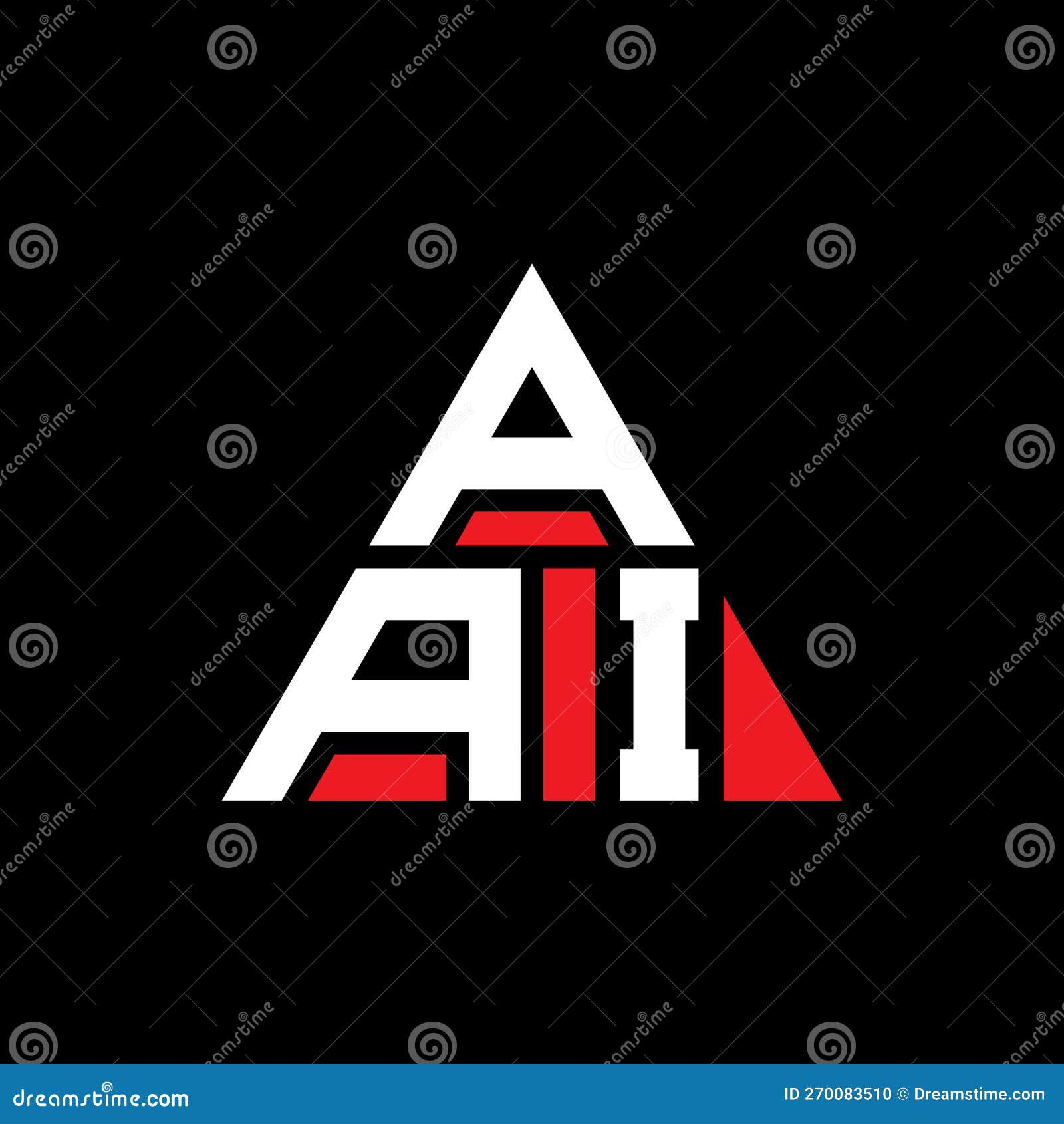 AAI Triangle Letter Logo Design with Triangle Shape. AAI Triangle Logo ...