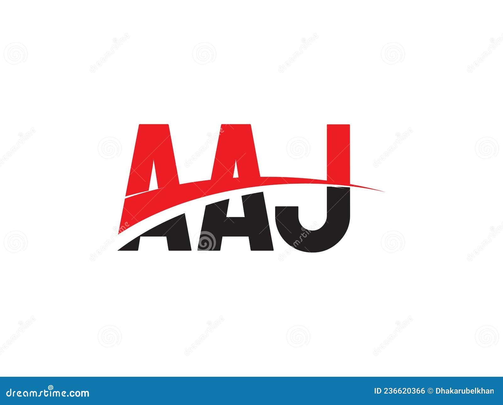 AAJ Letter Initial Logo Design Vector Illustration Stock Vector ...