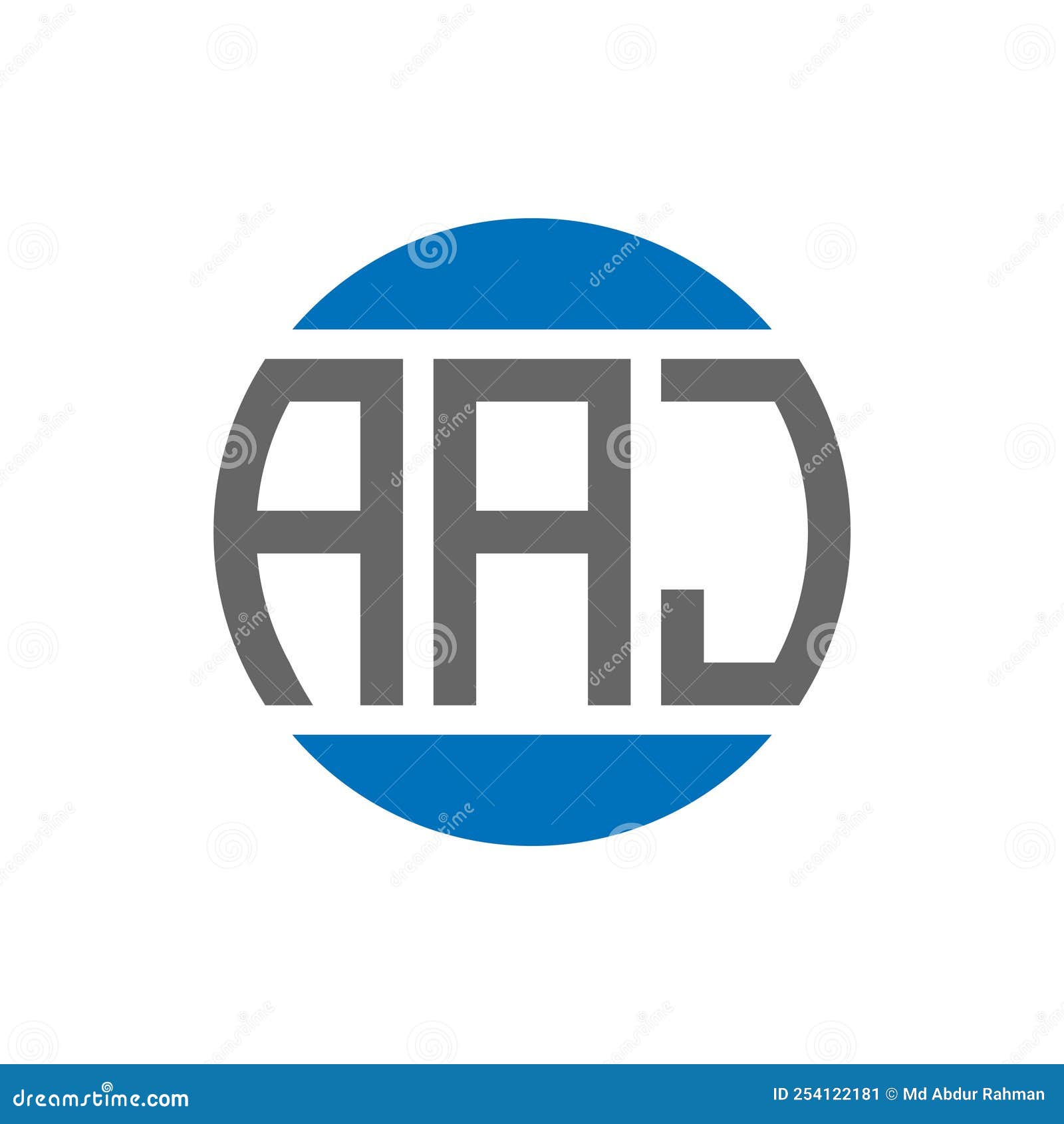 AAJ Letter Logo Design on White Background. AAJ Creative Initials ...