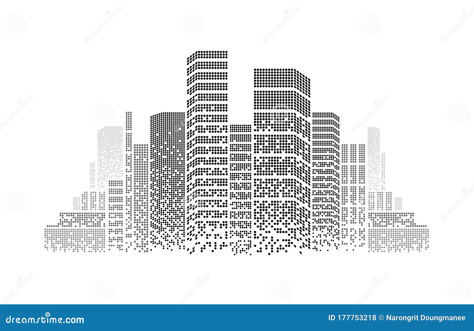 Aak 009City Background Architectural with Drawings of Modern for Use ...