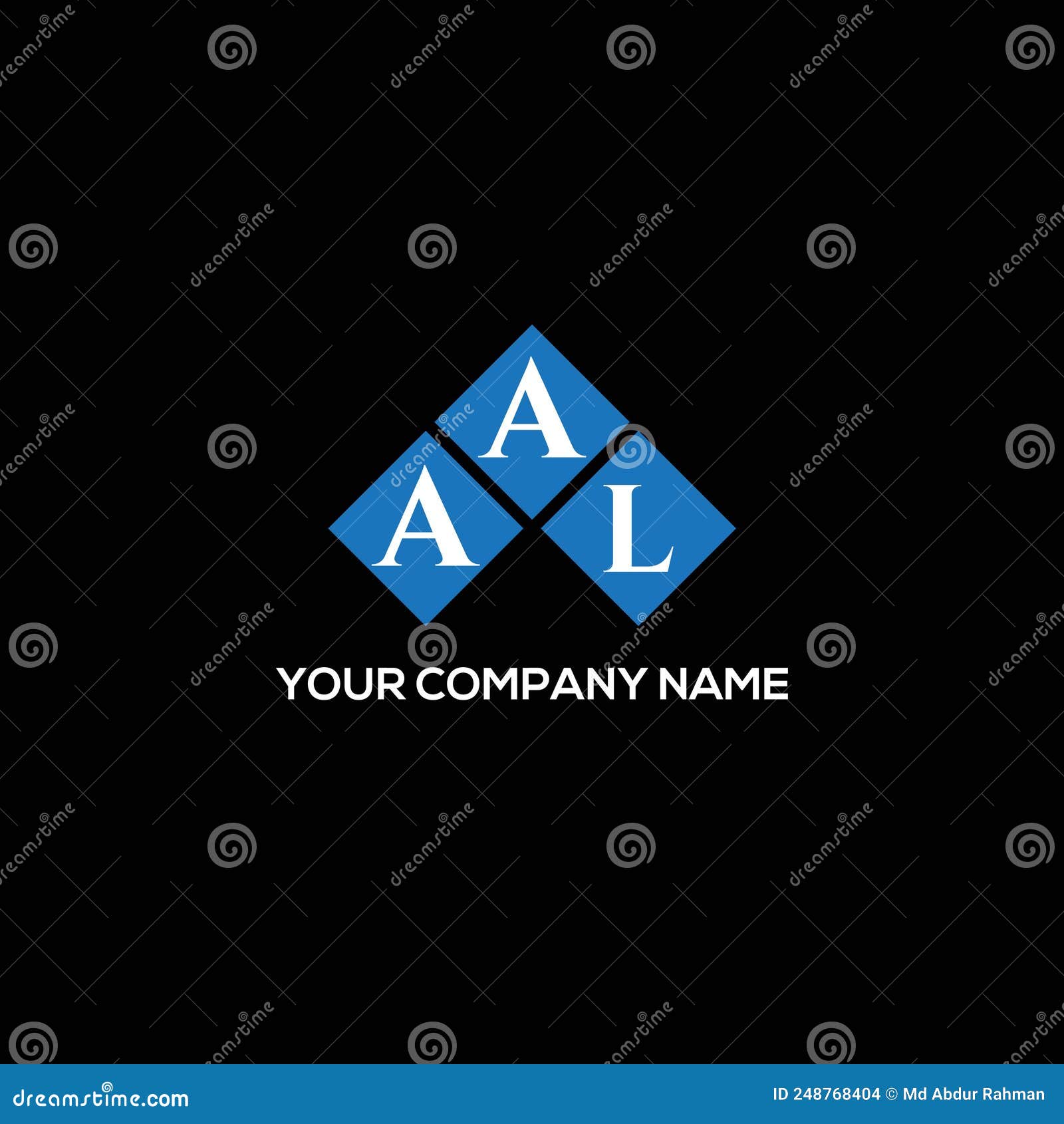 AAL Letter Logo Design On BLACK Background. AAL Creative Initials ...