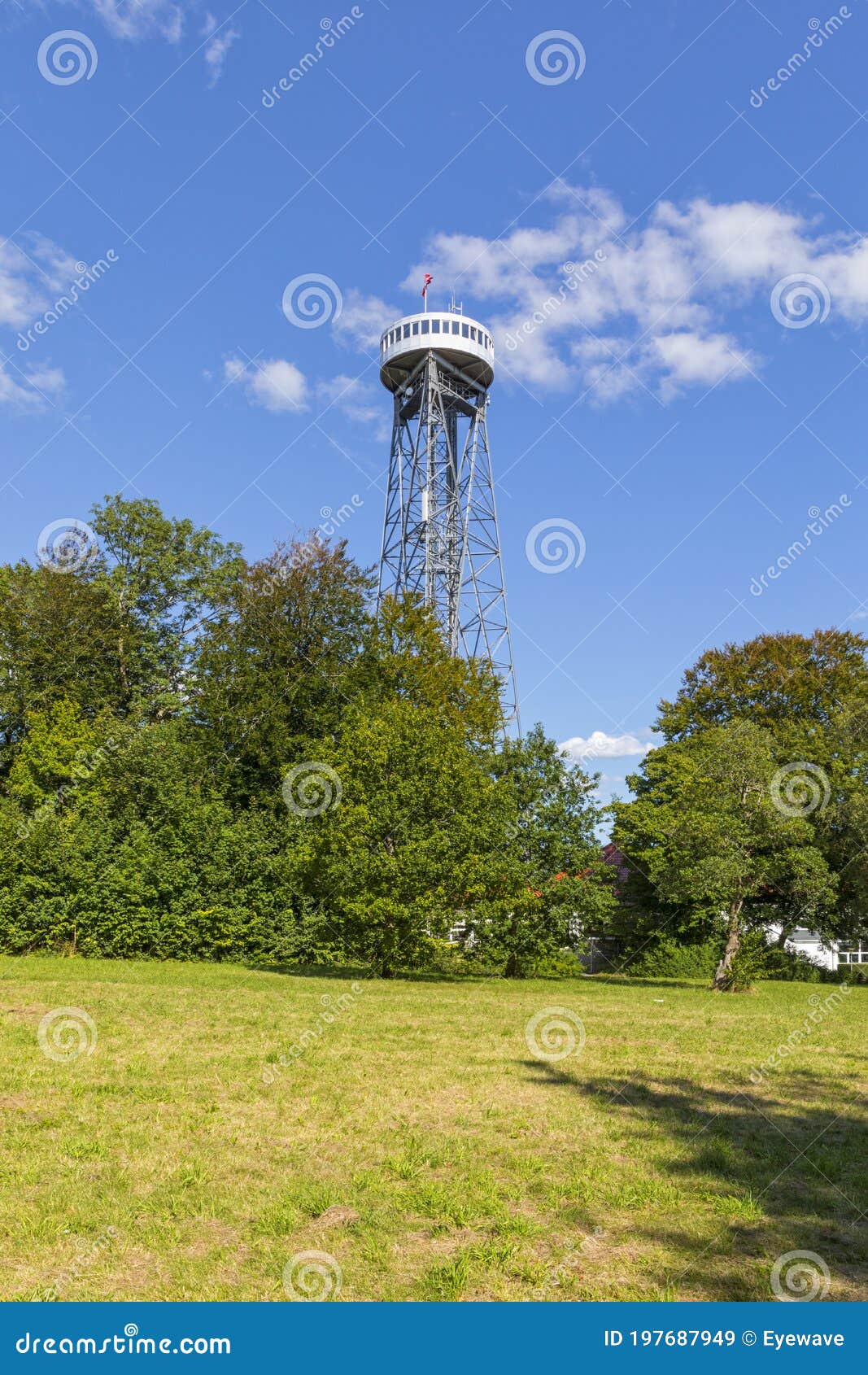 The Aalborg Tower, Observation Tower at Aalborg, Denmark Stock Image ...